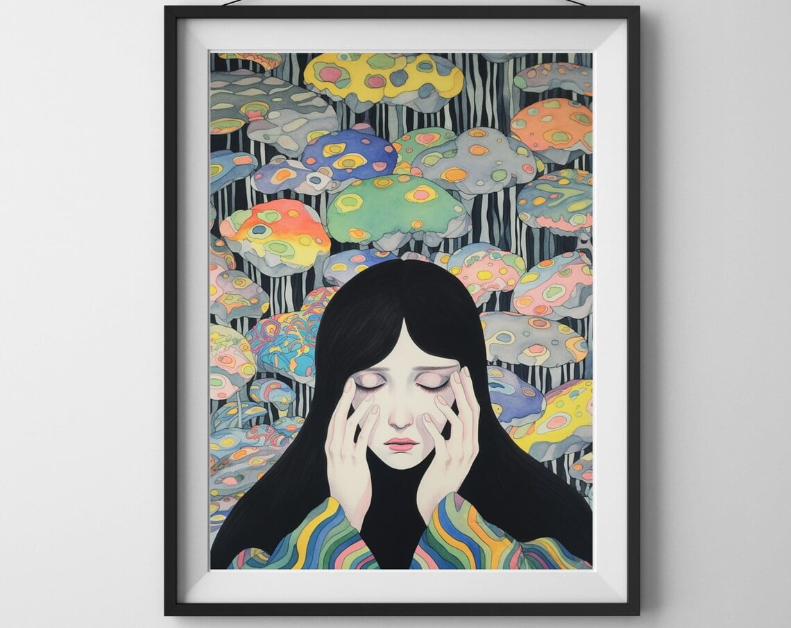 Miluva Invasive Thoughts - Unique Art Print Decor For Living Room ...