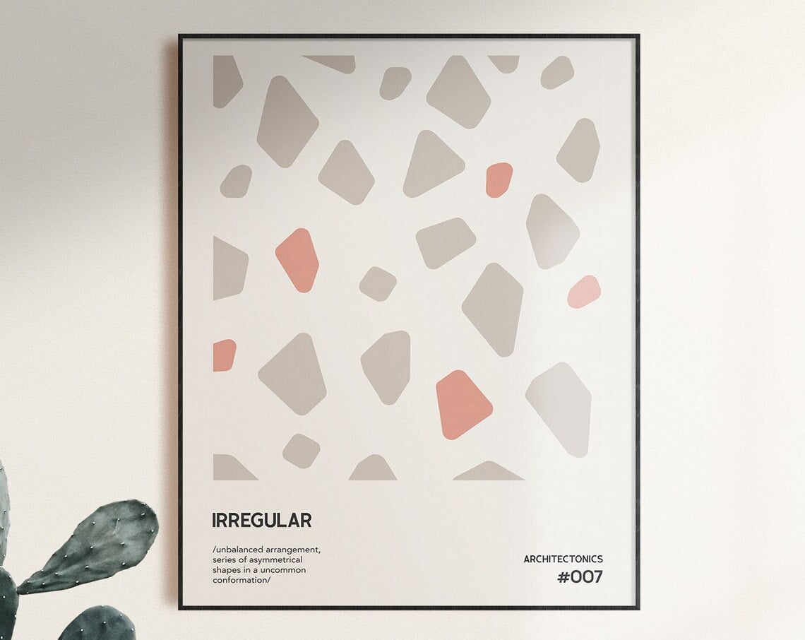 Miluva Irregular, Minimalist Wall Art, Neutral Line, Minimalistic Decor ...