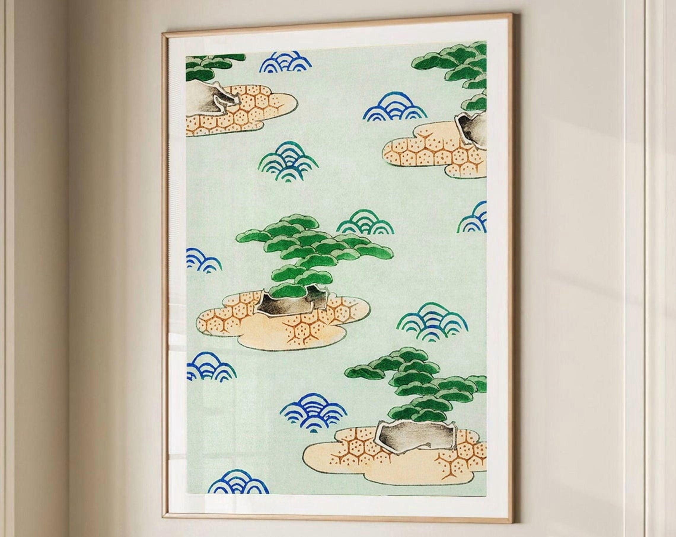 Miluva Islands Pattern Watanabe Seitei Japanese Woodblock Art Print ...