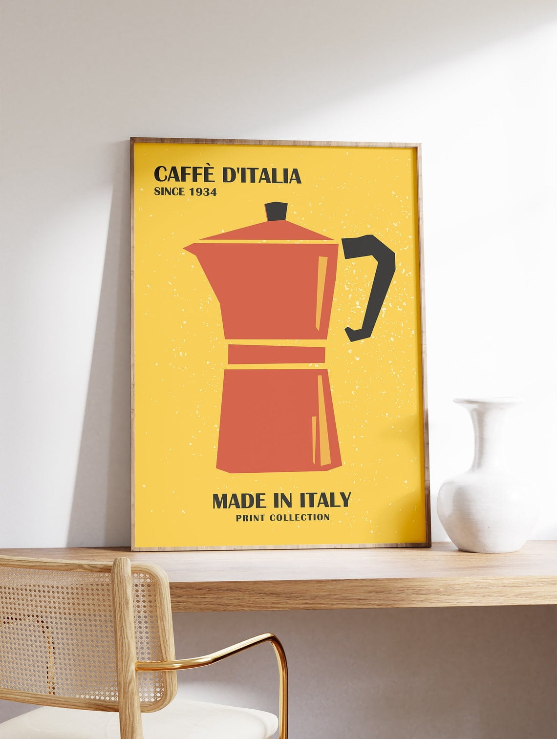 Miluva Italian Coffee Poster, Coffee Art Illustration, Vintage Coffee ...