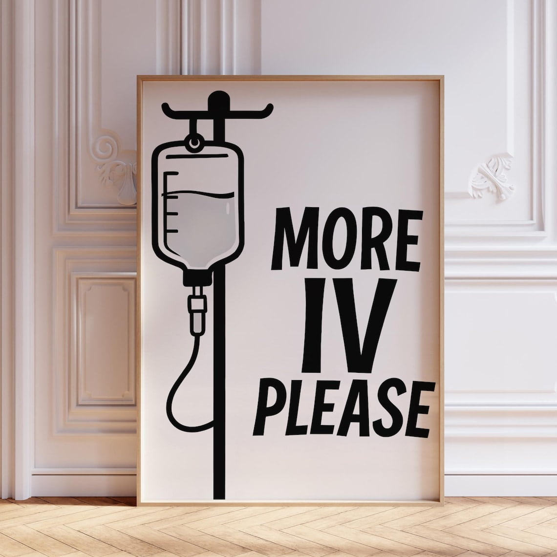 Miluva Iv Drip Medicine Poster, Nursing School Medical Tool Print ...