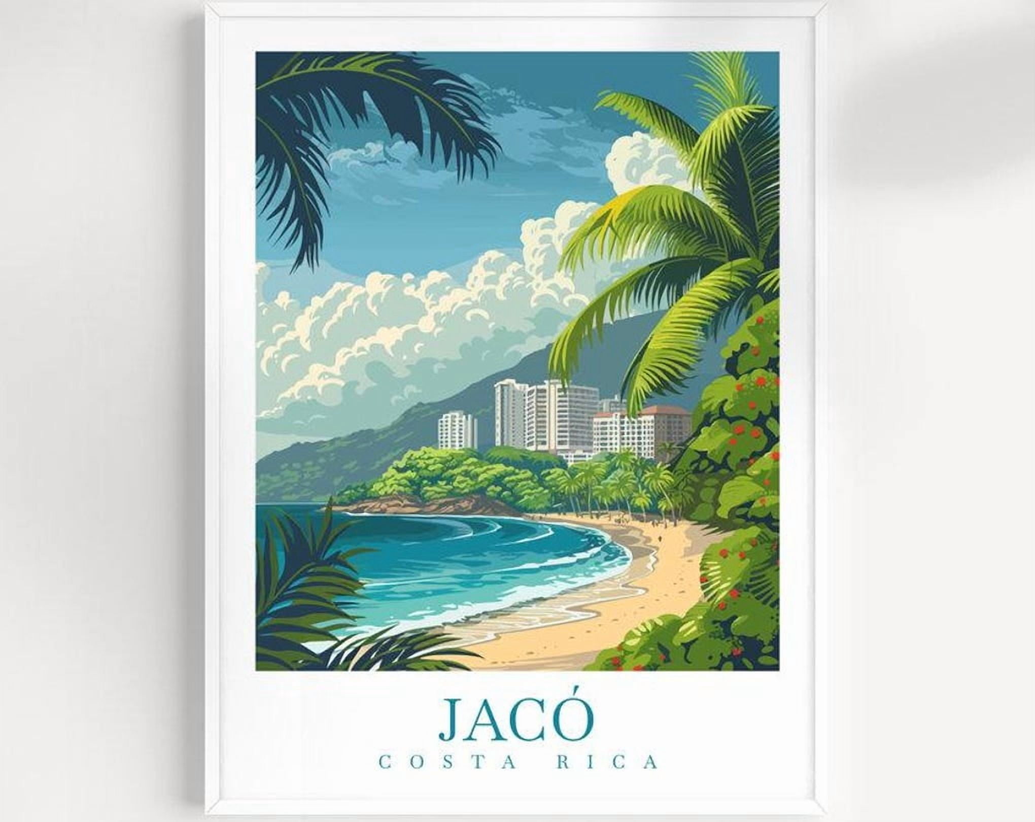 Miluva Jaco Costa Rica Travel Print Costa Rica Wall Art Playa Jaco Wall ...
