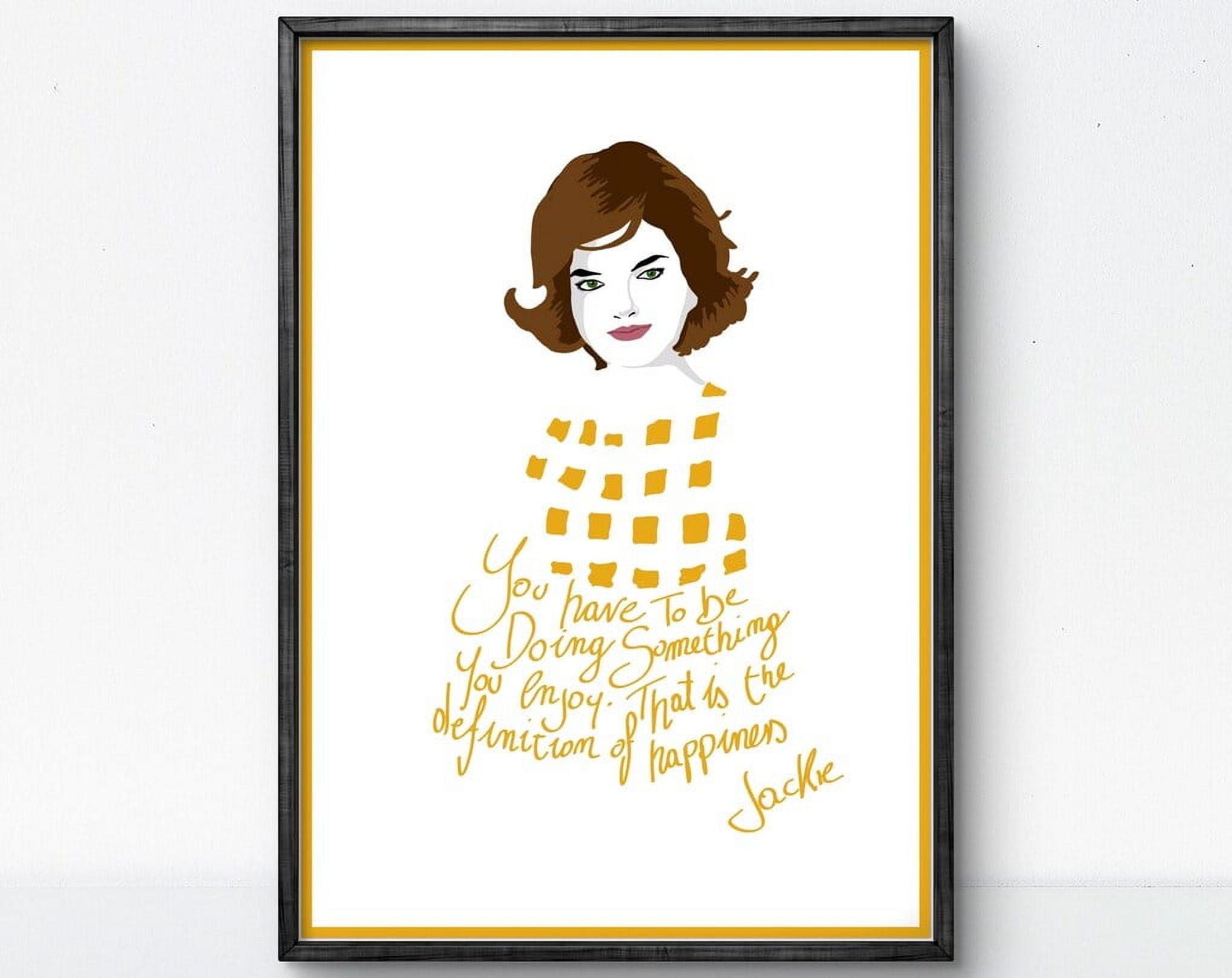 Miluva Jacqueline Kennedy Poster Vintage Art Print, Iconic Style Decor ...