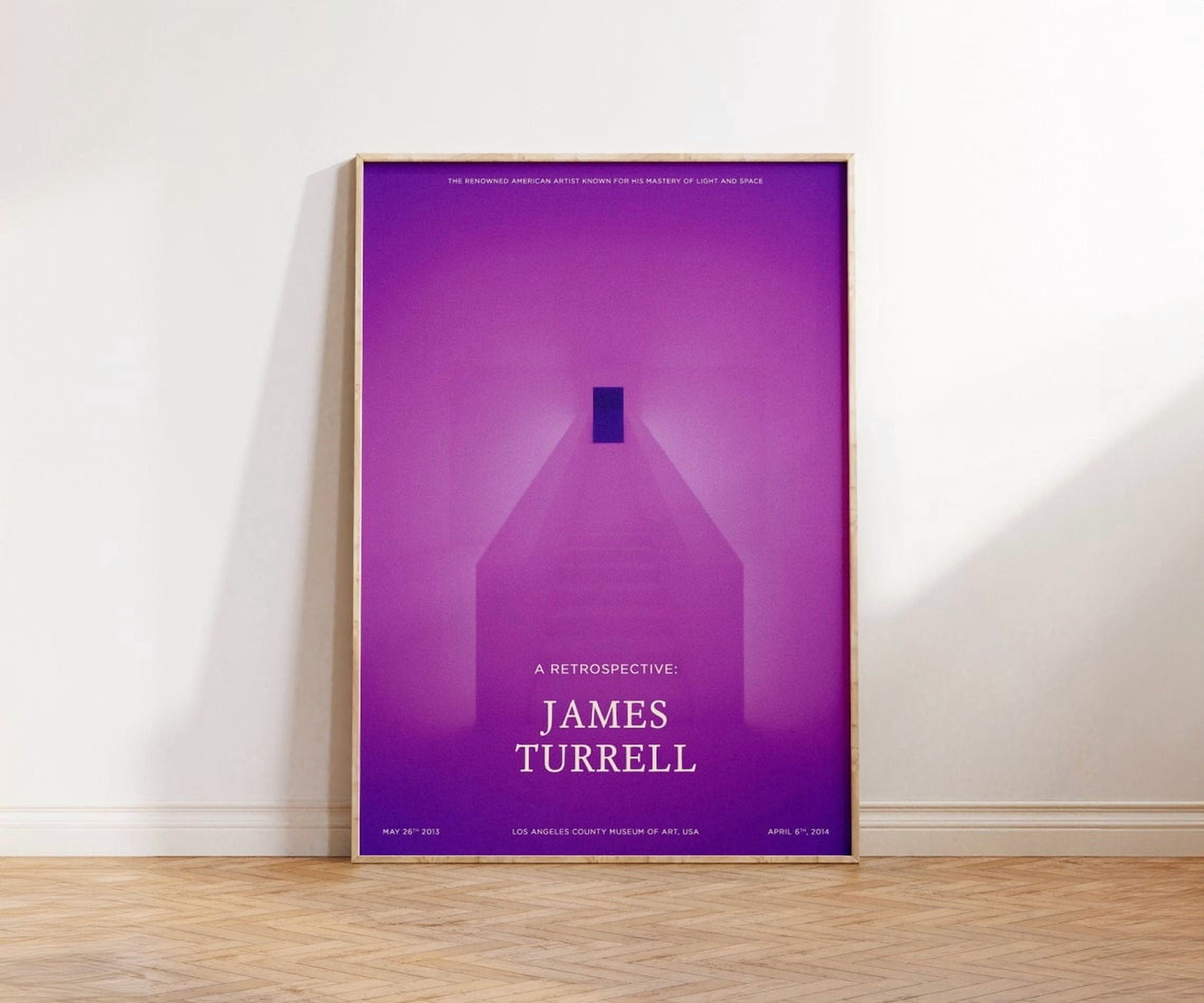 Miluva James Turrell Print - Purple Stairs Poster - Contemporary Modern ...