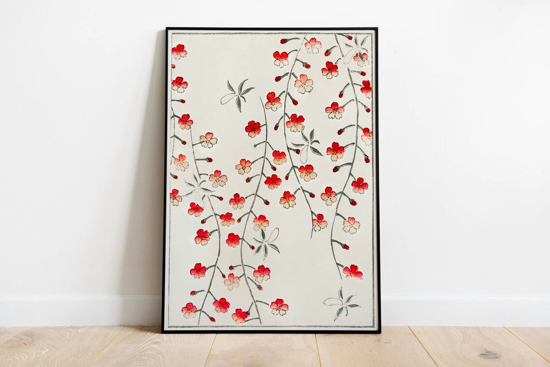 Miluva Japanese Cherry Blossoms Poster Japanese Floral Print By Bijutsu ...