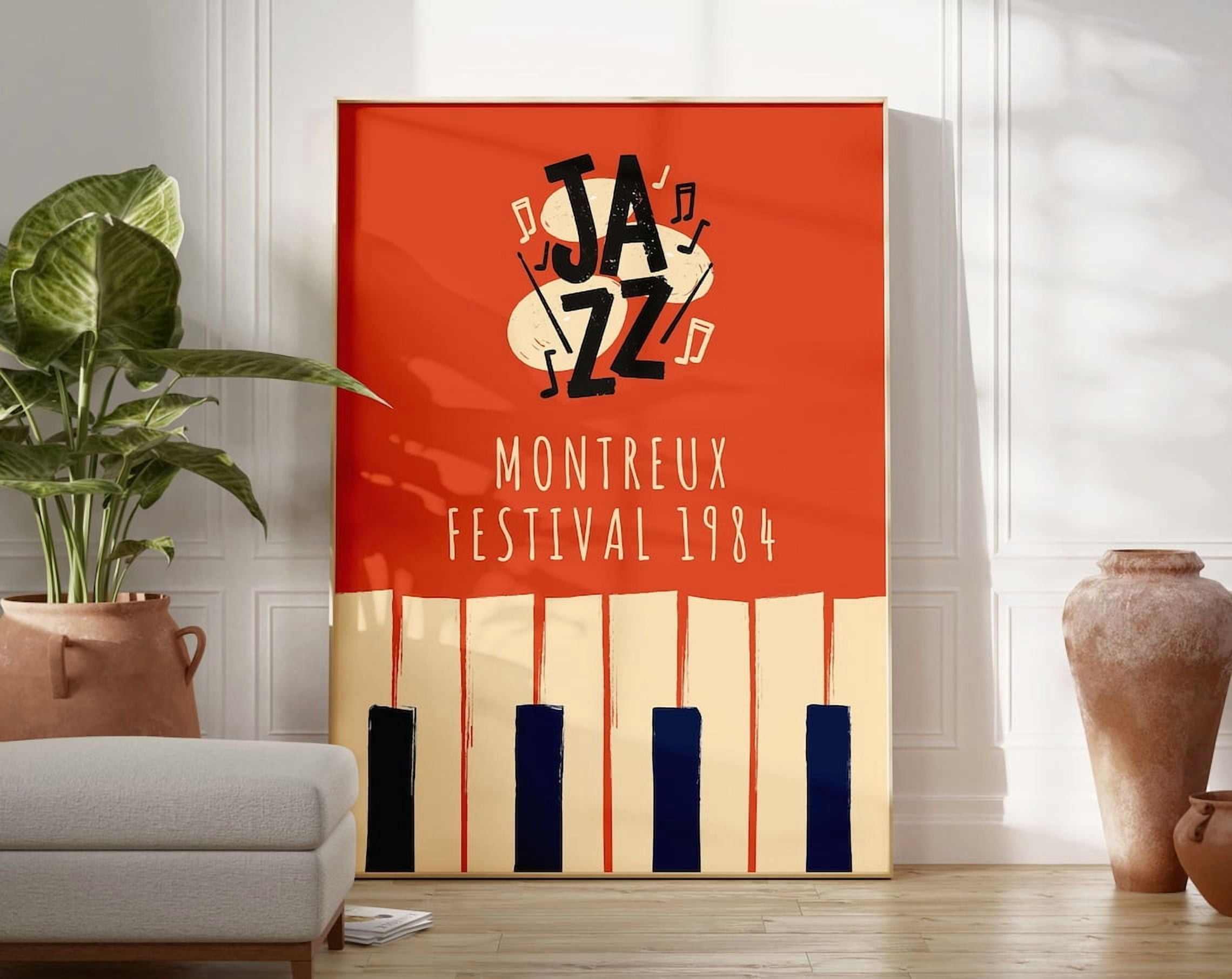 Miluva Jazz Festival Poster Print, Jazz Festival Printable Wall Art ...