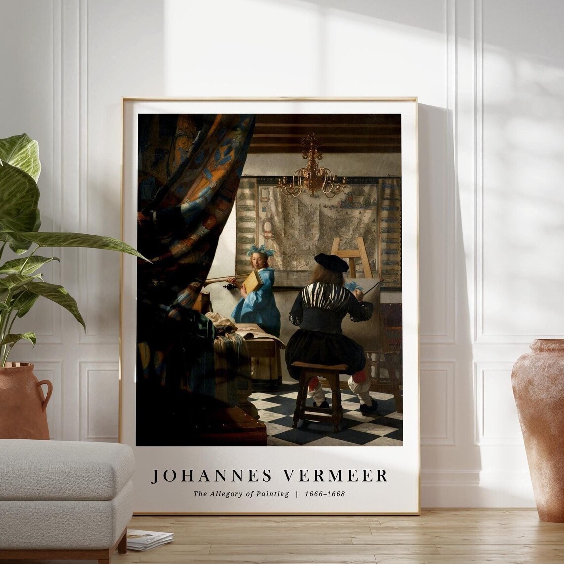 Miluva Johannes Vermeer, The Allegory Of , Vermeer Poster, Vermeer ...