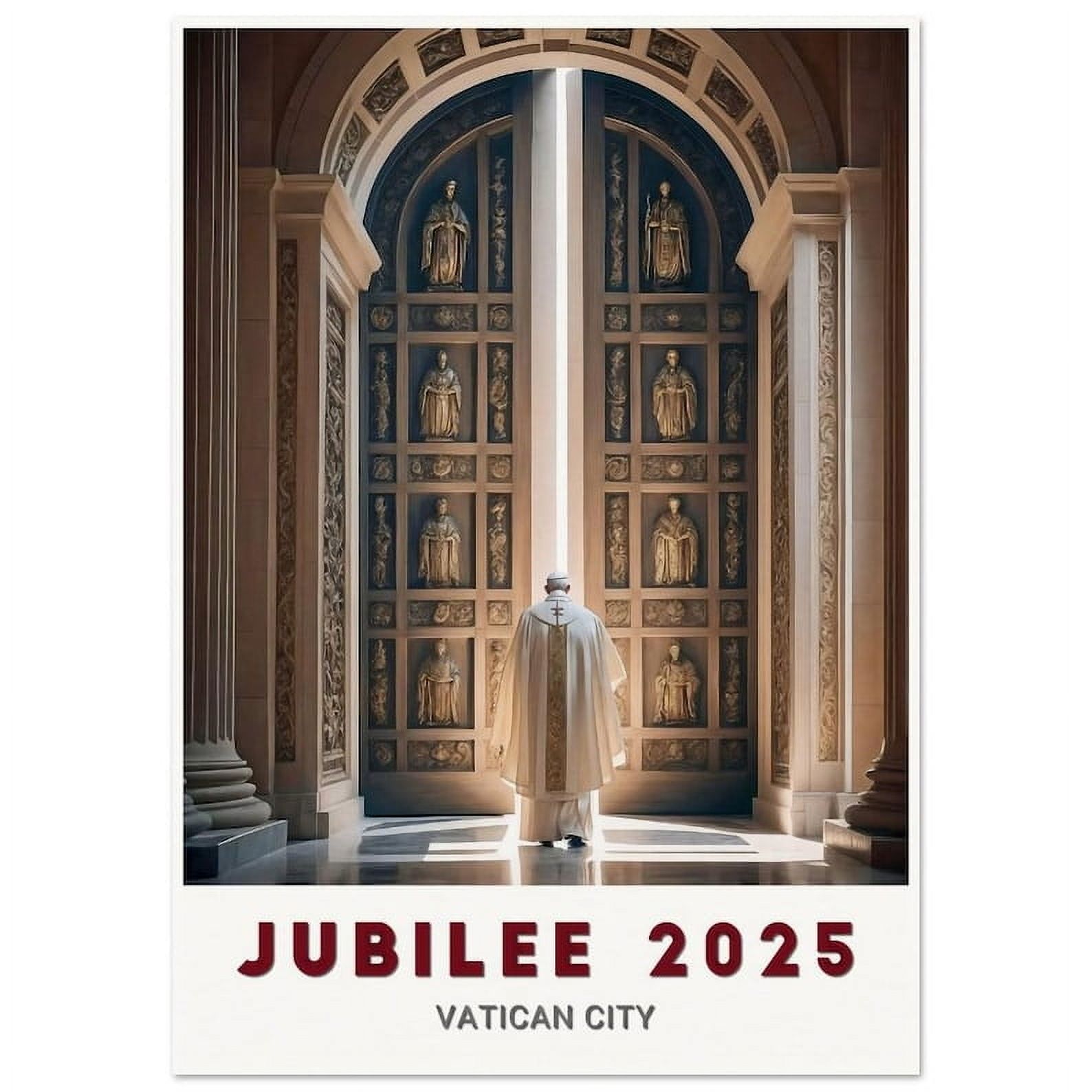 Miluva Jubilee 2025 Poster Capturing The Sacred Moment At The Vatican S ...