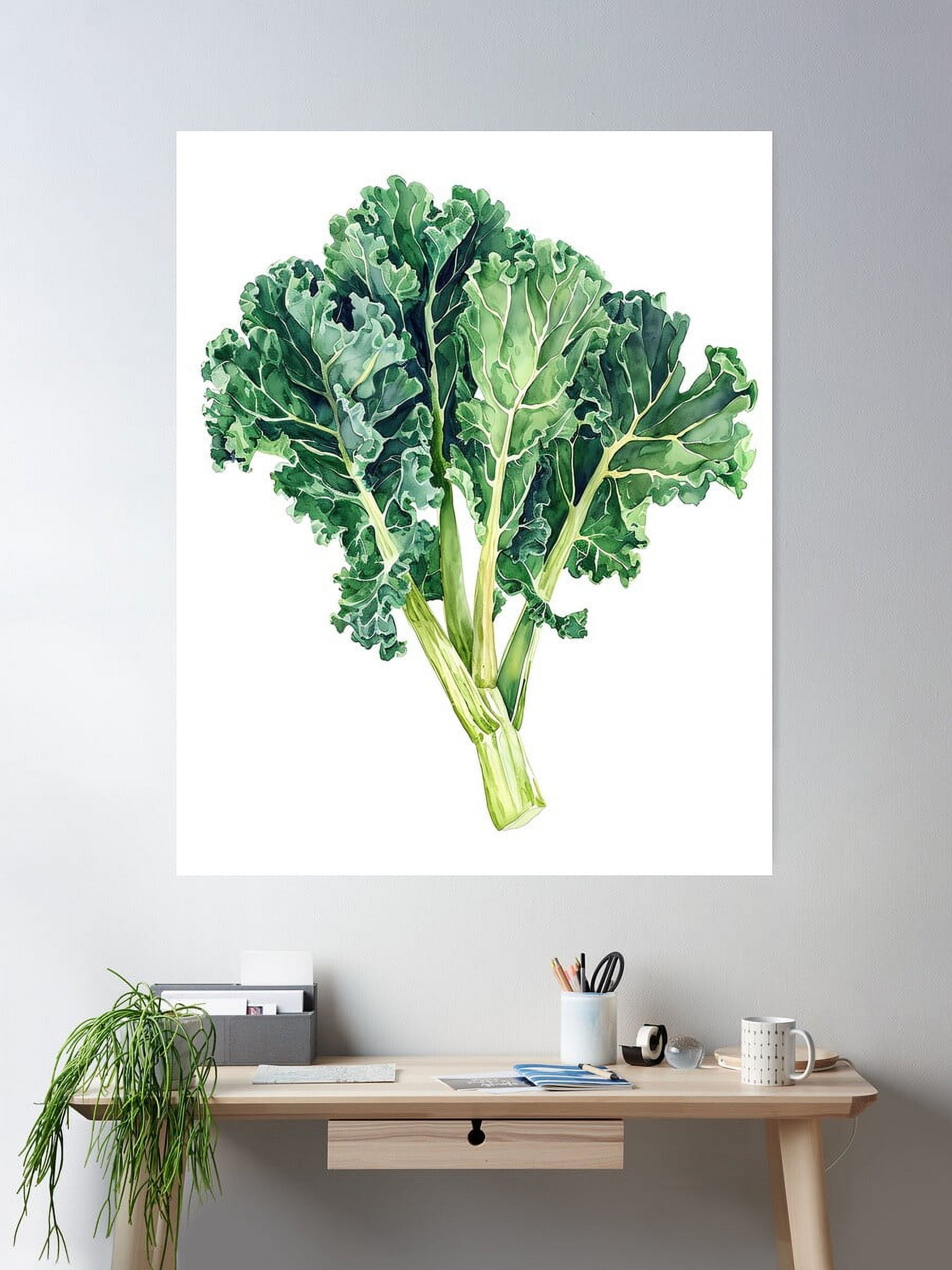 Miluva Kale - Fruits And Vegetables Kitchen Poster - Kitchen Art ...