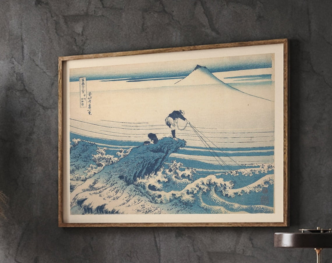 Miluva Katsushika Hokusai 1760, Fishermen Art Print, Vintage Japanese ...
