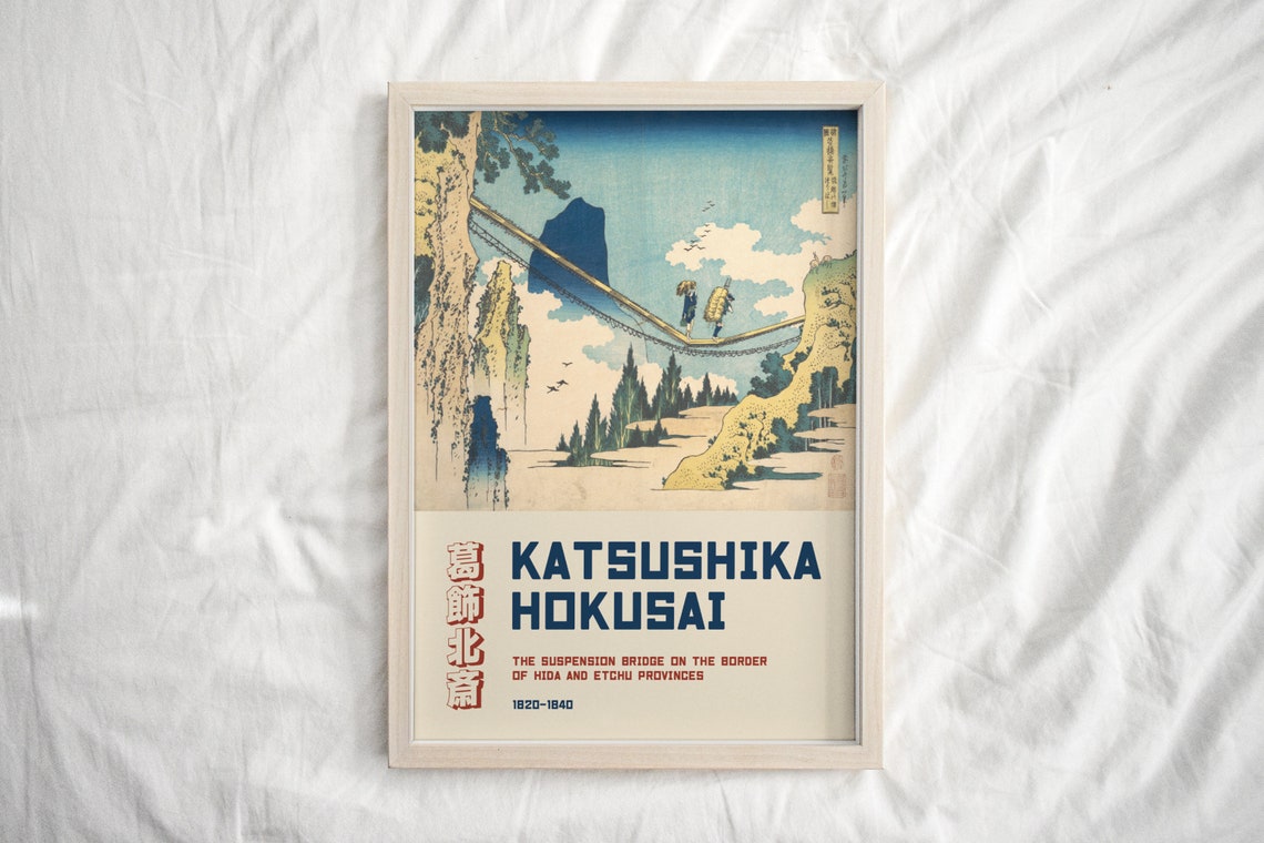 Miluva Katsushika Hokusai Print, Living Room Wall Art, Home Decor, Blue ...