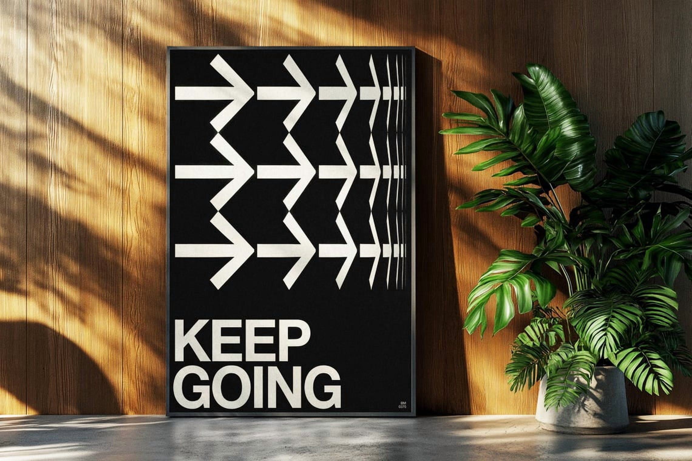 Miluva Keep Going - Wall Art Printable Minimalist Poster For Bedroom ...
