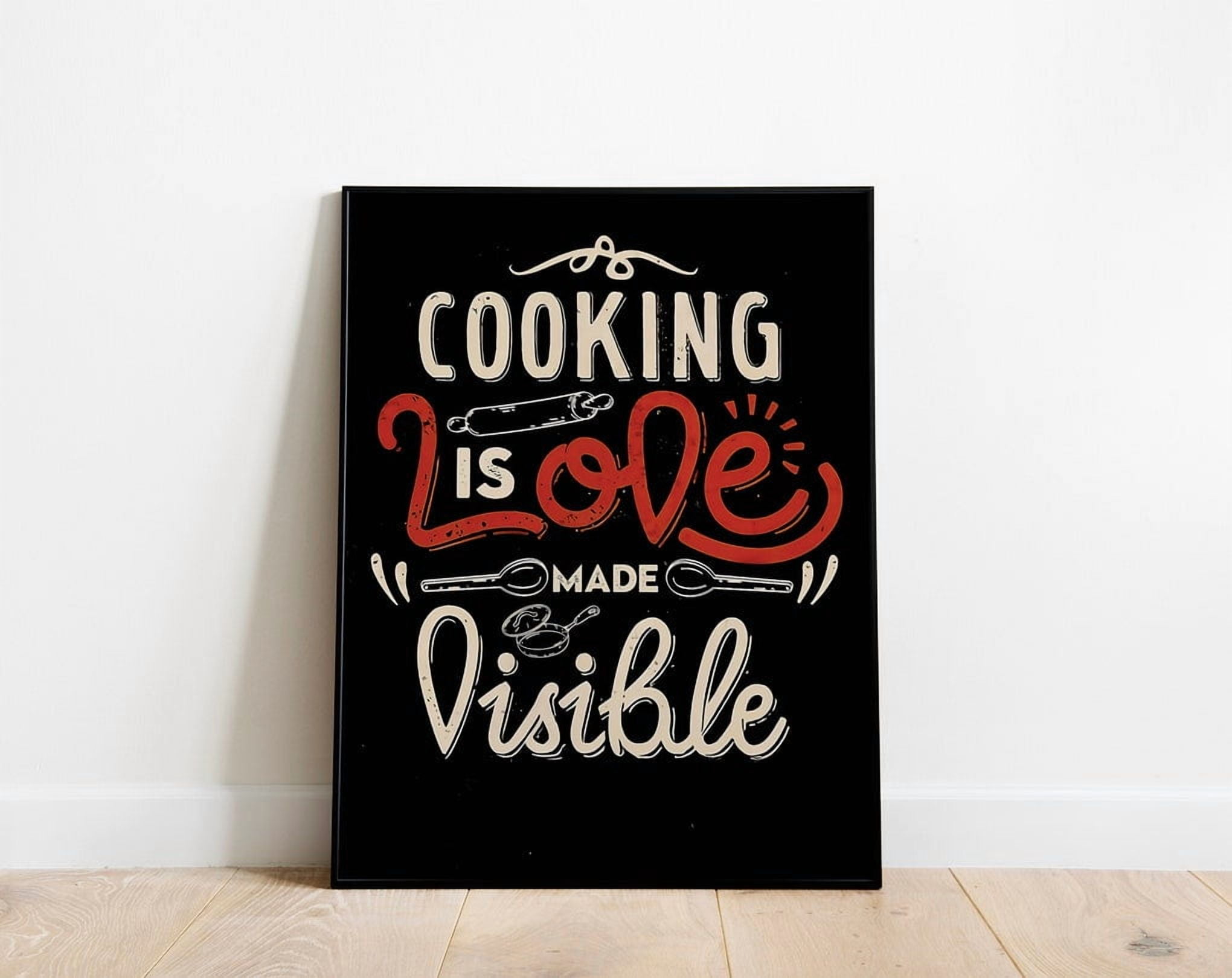 Miluva Kitchen Cooking Decor, Kitchen Wall Art, Unique Art Wall Decor ...