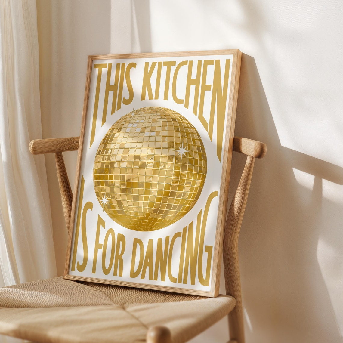 Miluva This Kitchen Is For Dancing, Retro Kitchen Poster, For Dancing ...