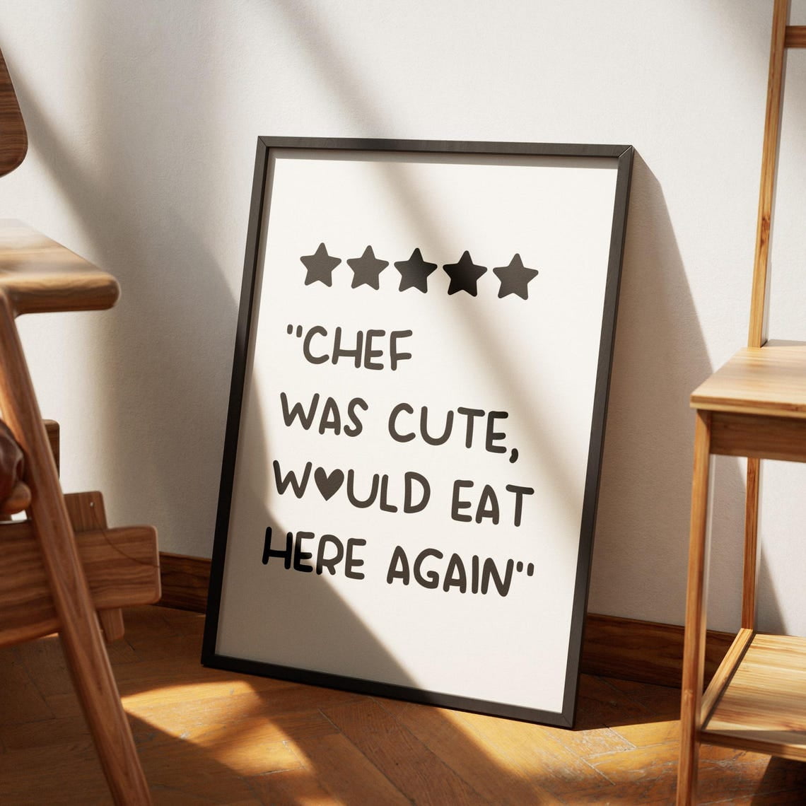 Miluva Kitchen Decor Aesthetic Wall Art Cute Cooking Art, Kitchen Heart ...