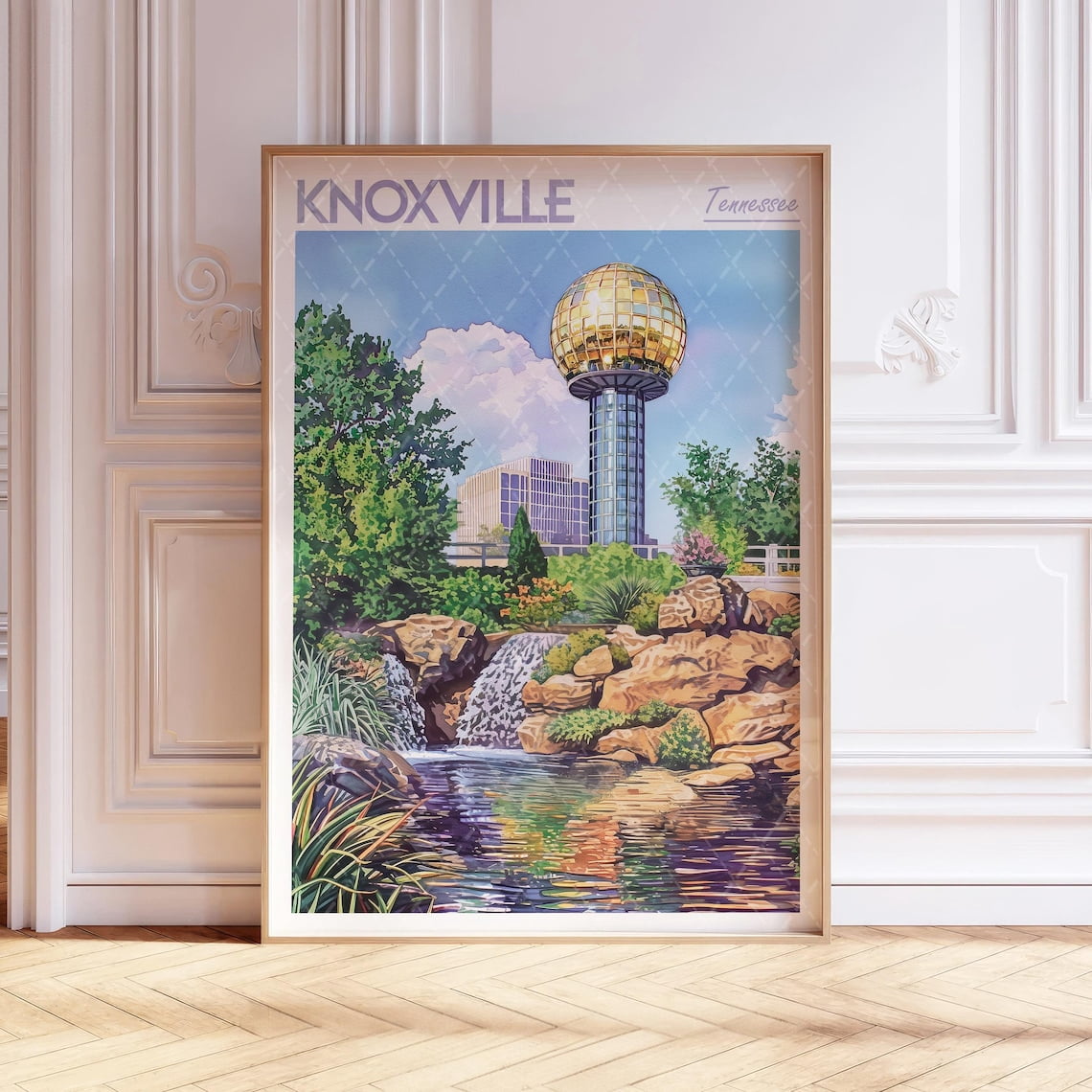 Miluva Knoxville Art Print - Knoxville City Print - Tennessee Travel ...