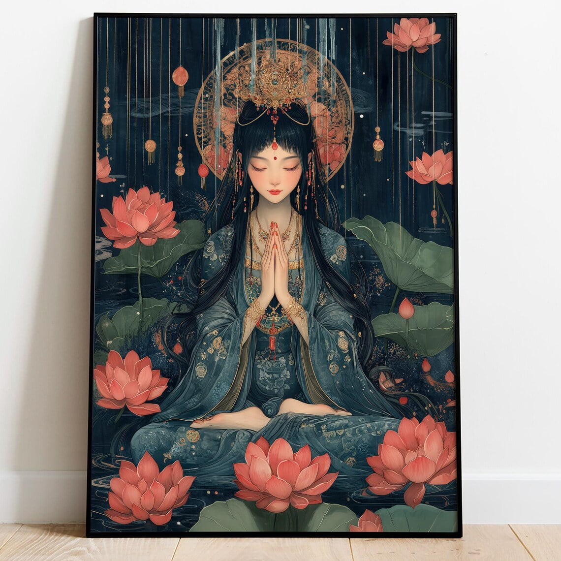 Miluva Kwan Yin Wall Art, Chinese Goddess Of Compassion, Chinese ...