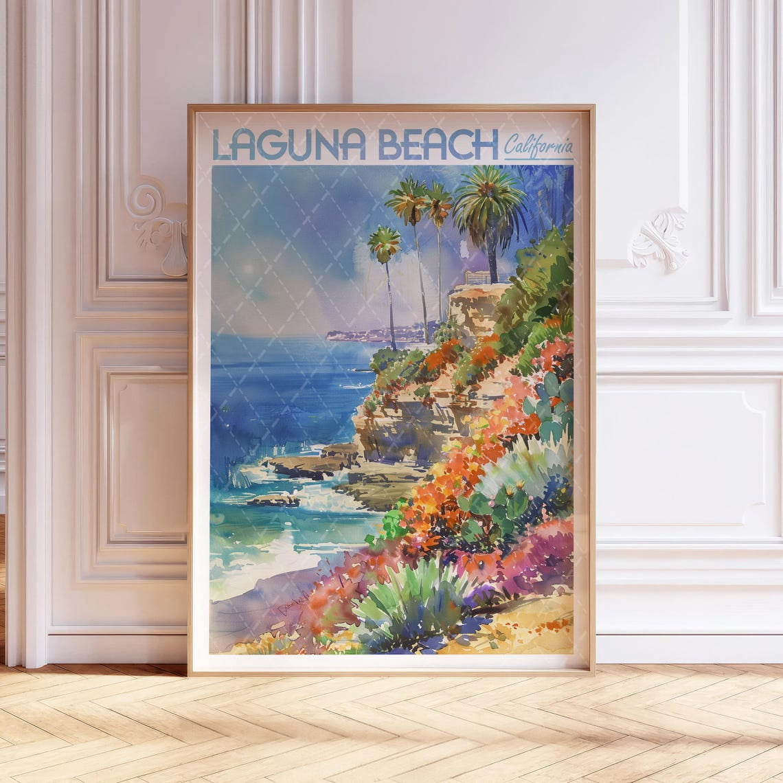 Miluva Laguna Beach Art Print - California Coastal Print - California ...