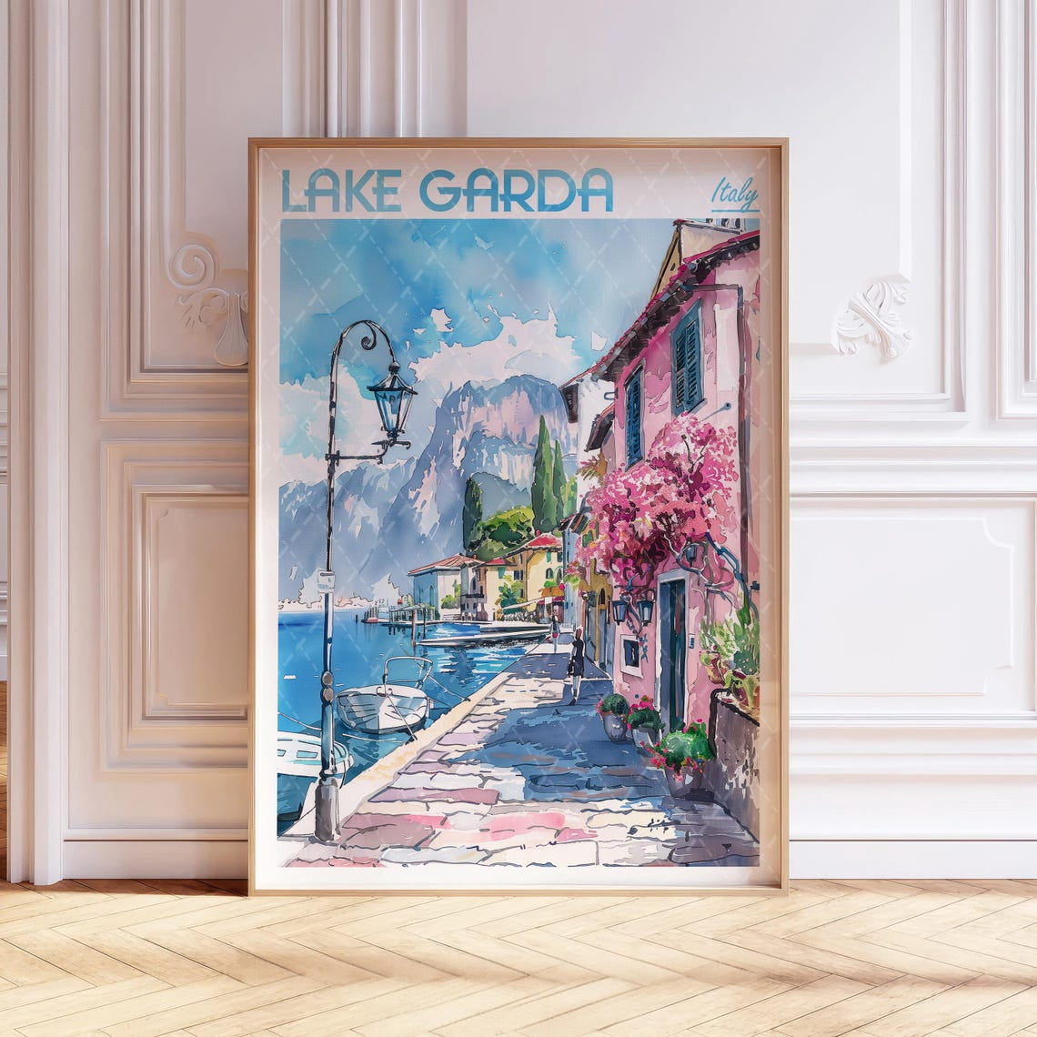 Miluva Lake Garda Art Print - Riva Del Garda City Print - Italy Europe ...