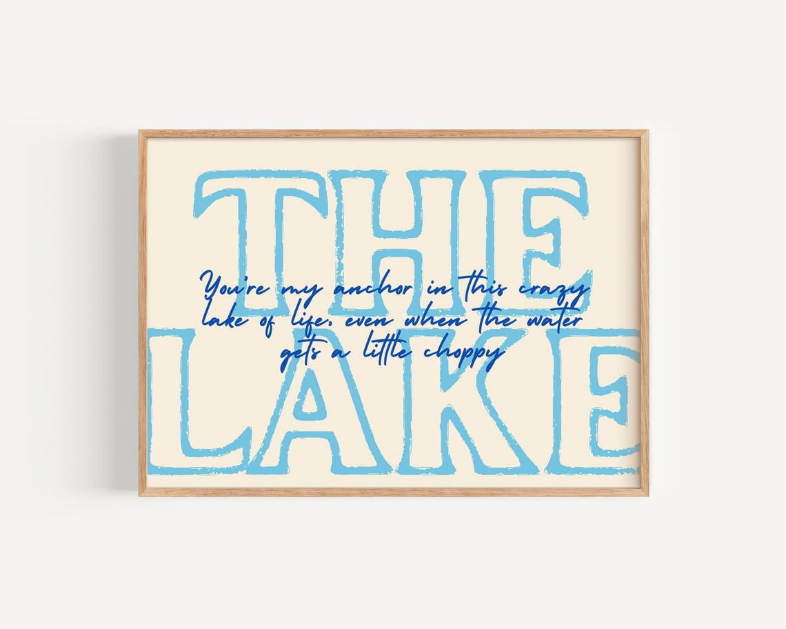 Miluva Lake Life Art Print Tranquil Home Decor For Living Room Or Cabin ...