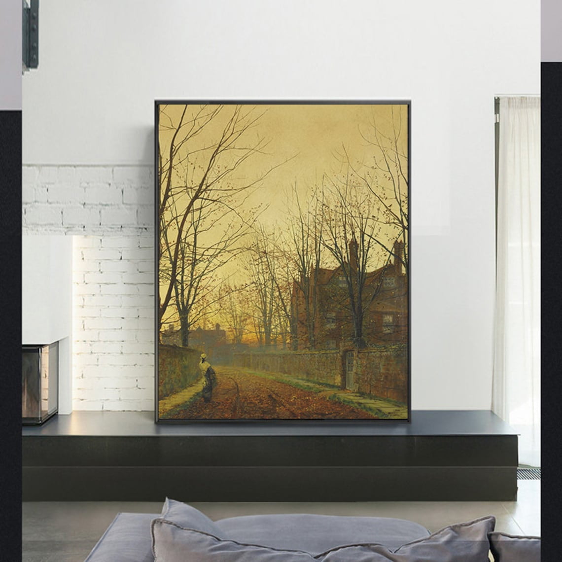 Miluva Late October-John Atkinson Grimshaw,Home Office Decor,Symbolism ...