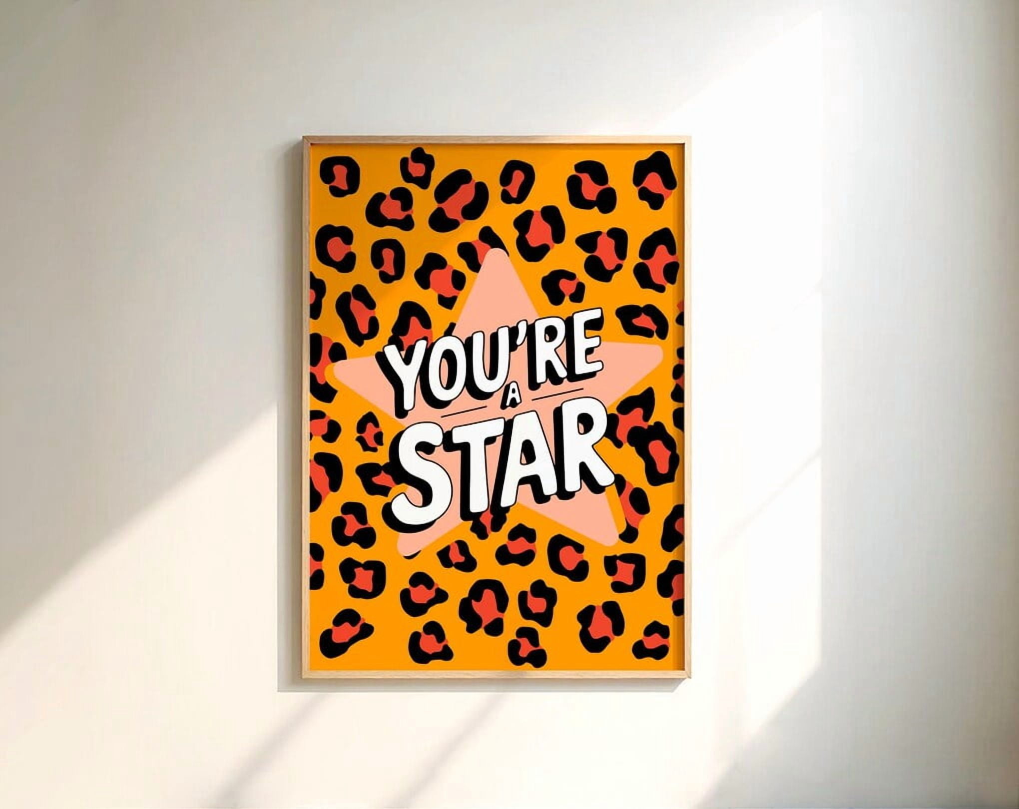 Miluva Leopard Print Wall Art For Kids Room Modern Nursery Decor Animal ...