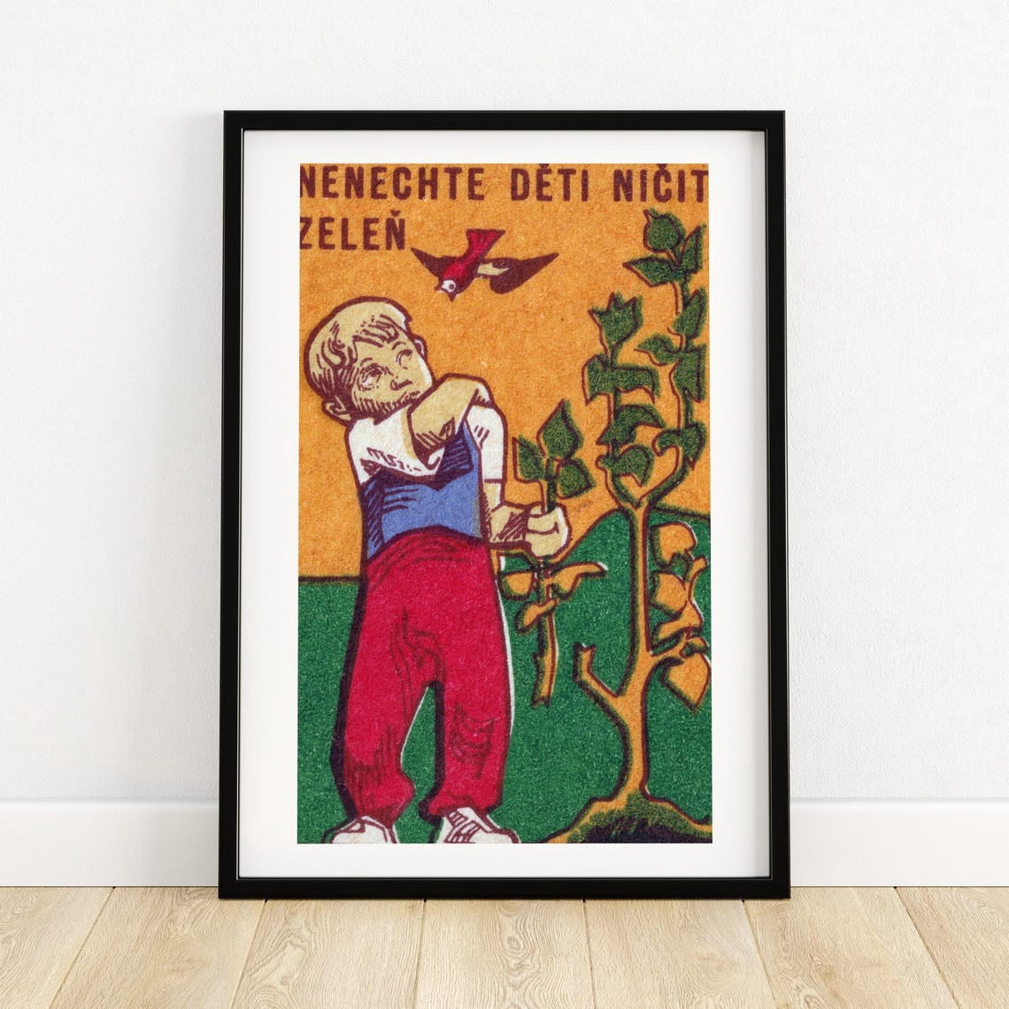 Miluva Don'T Let Children Destroy Vegetables - Matchbox Print ...