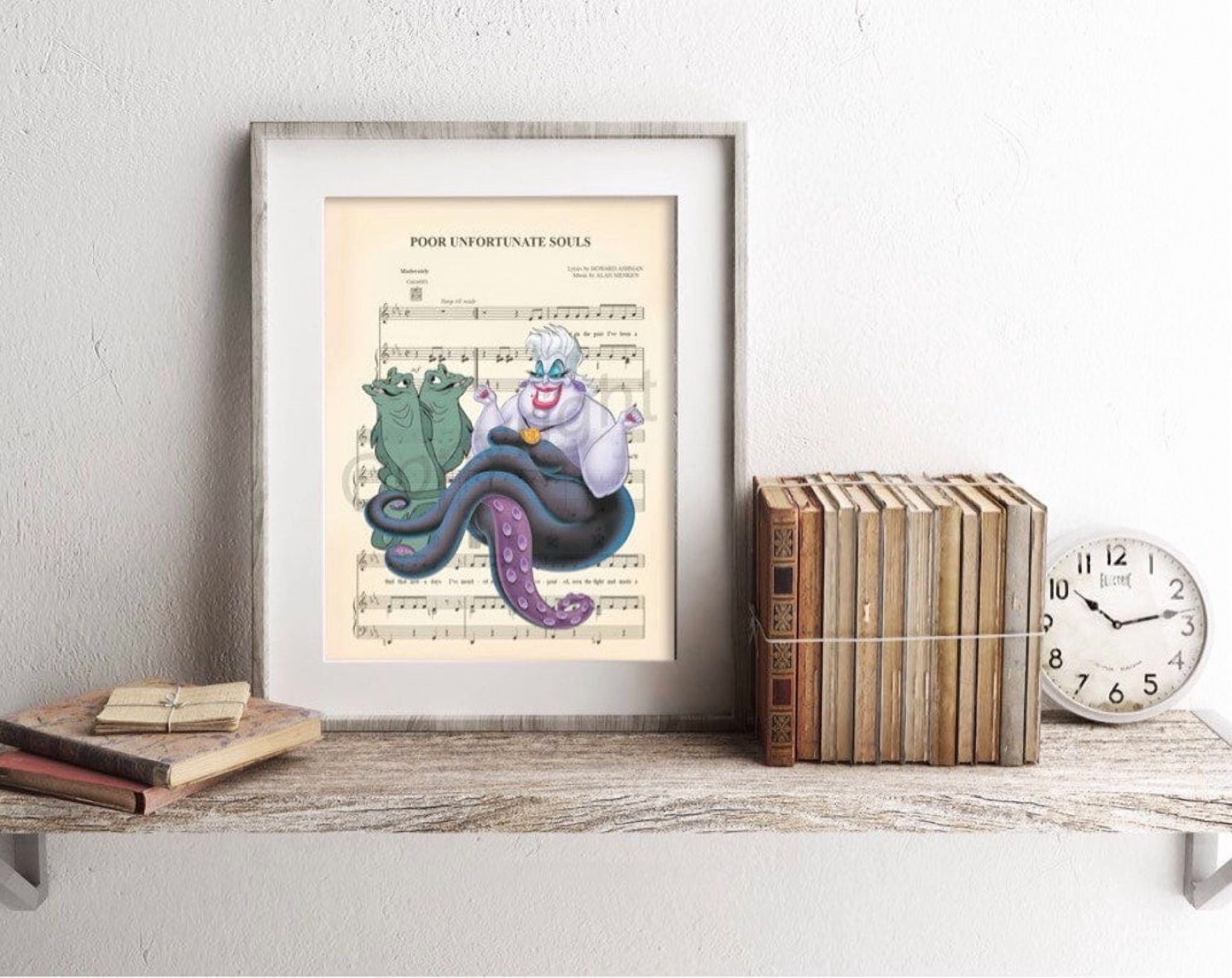 Miluva Little Mermaid Ursula With Jetsam And Flotsam Poor Unfortunate Souls Sheet Music Art ...