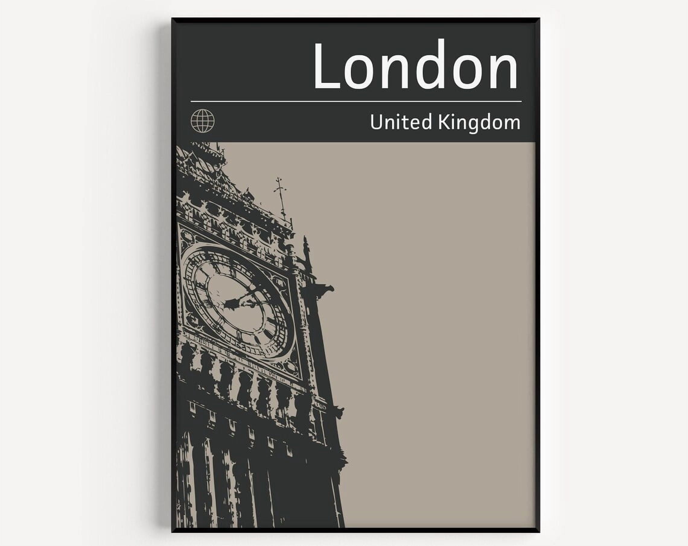 Miluva London Print, London Poster, Neutral Print, London Printable ...