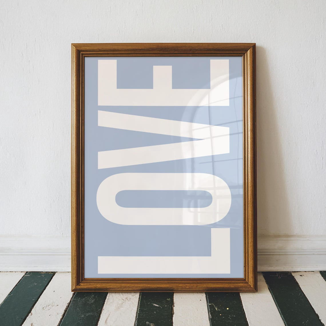 Miluva Love Typography Poster Trendy Wall Art Valentines Day Wall Decor ...