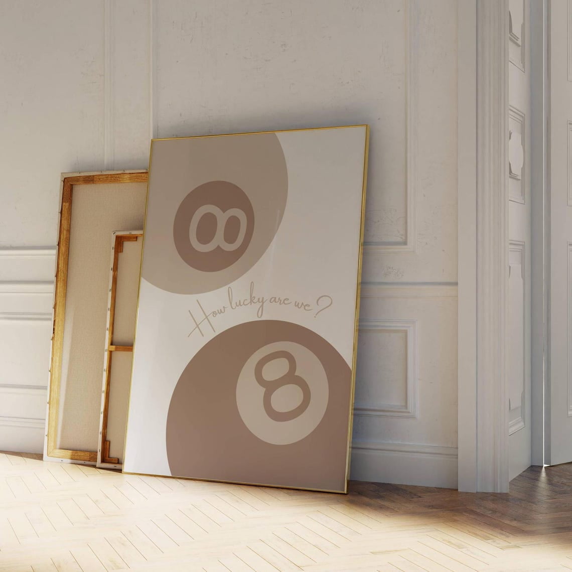 Miluva How Lucky Are We Print, Lucky 8 Ball, Trendy Cowgirl Wall Art ...