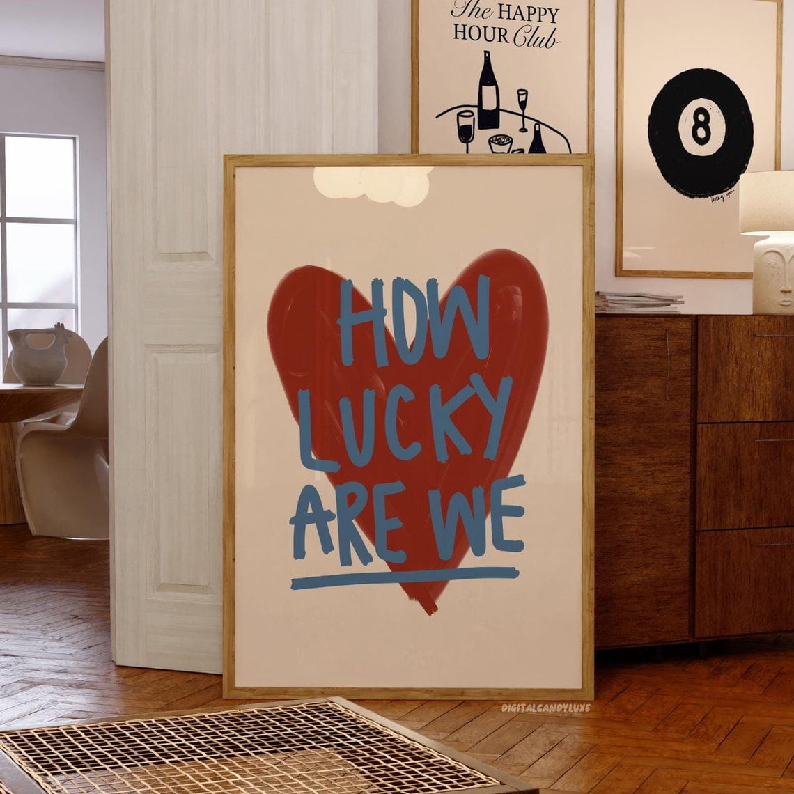 Miluva How Lucky Are We Print Trendy Posters Aesthetic Wall Art ...
