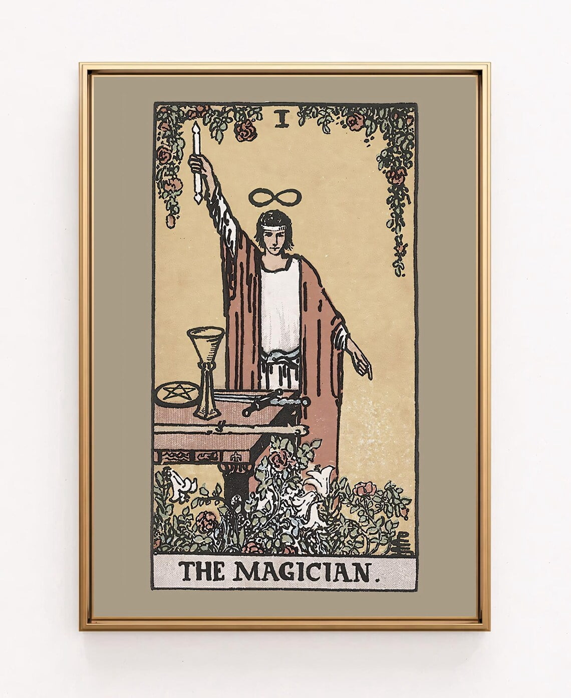Miluva The Magician Tarot Card Art Print - - 11 Sizes Abundance ...