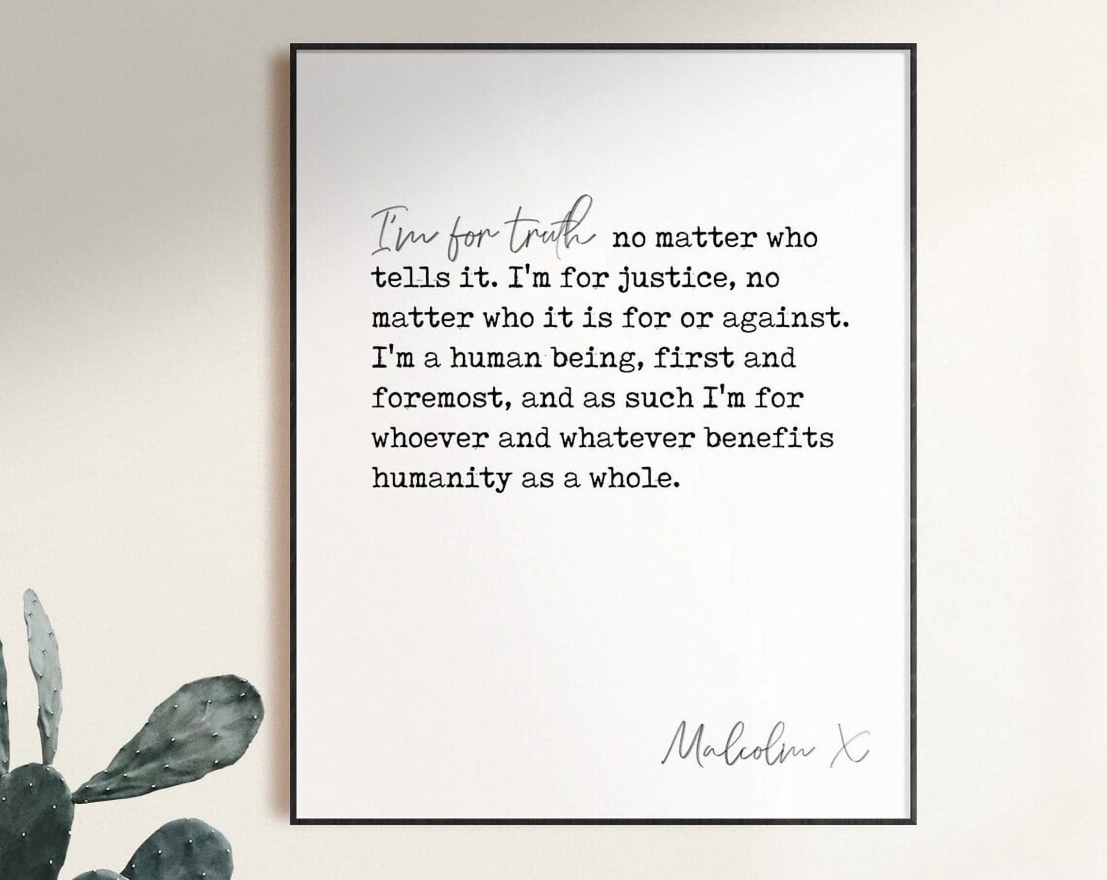 Miluva Malcolm X, I'M For Truth, Inspirational Speech, Blm, Equailty ...