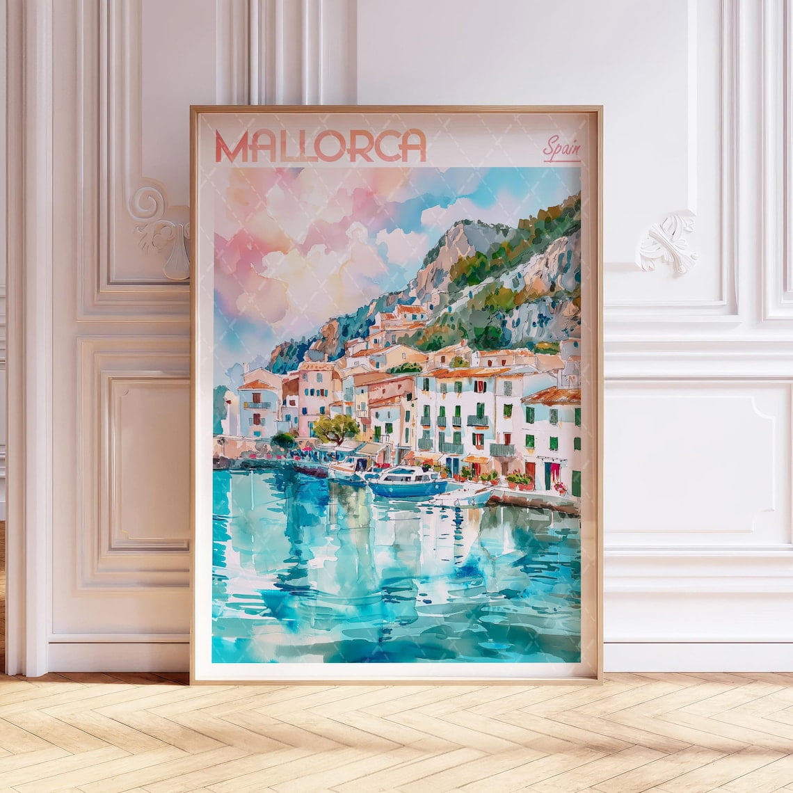 Miluva Mallorca Art Print - Palma City Print - Spain Europe Travel ...