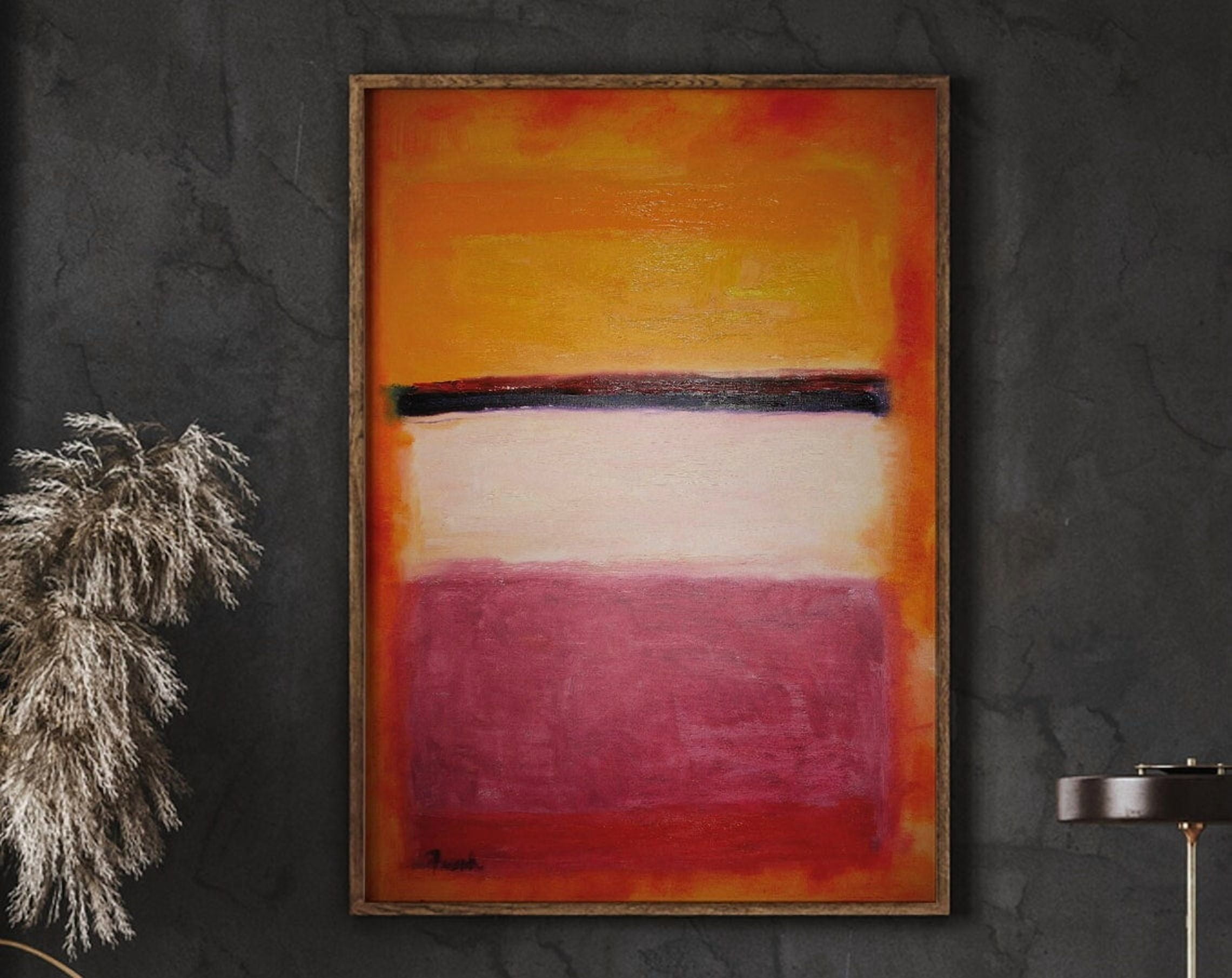 Miluva Mark Rothko Orange On Purple Poster, Vintage Rothko Print ...