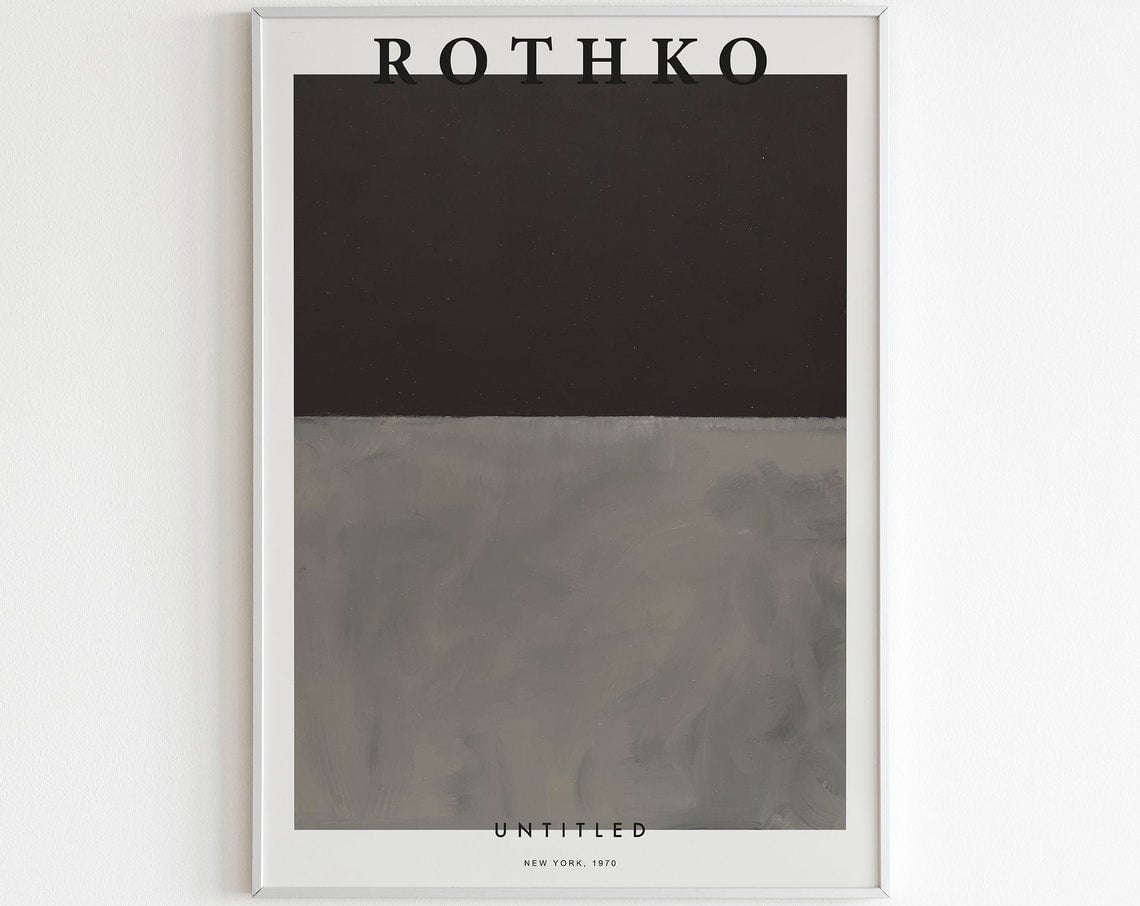 Miluva Mark Rothko Print, Exhibition Art Poster, Vintage Rothko Print ...