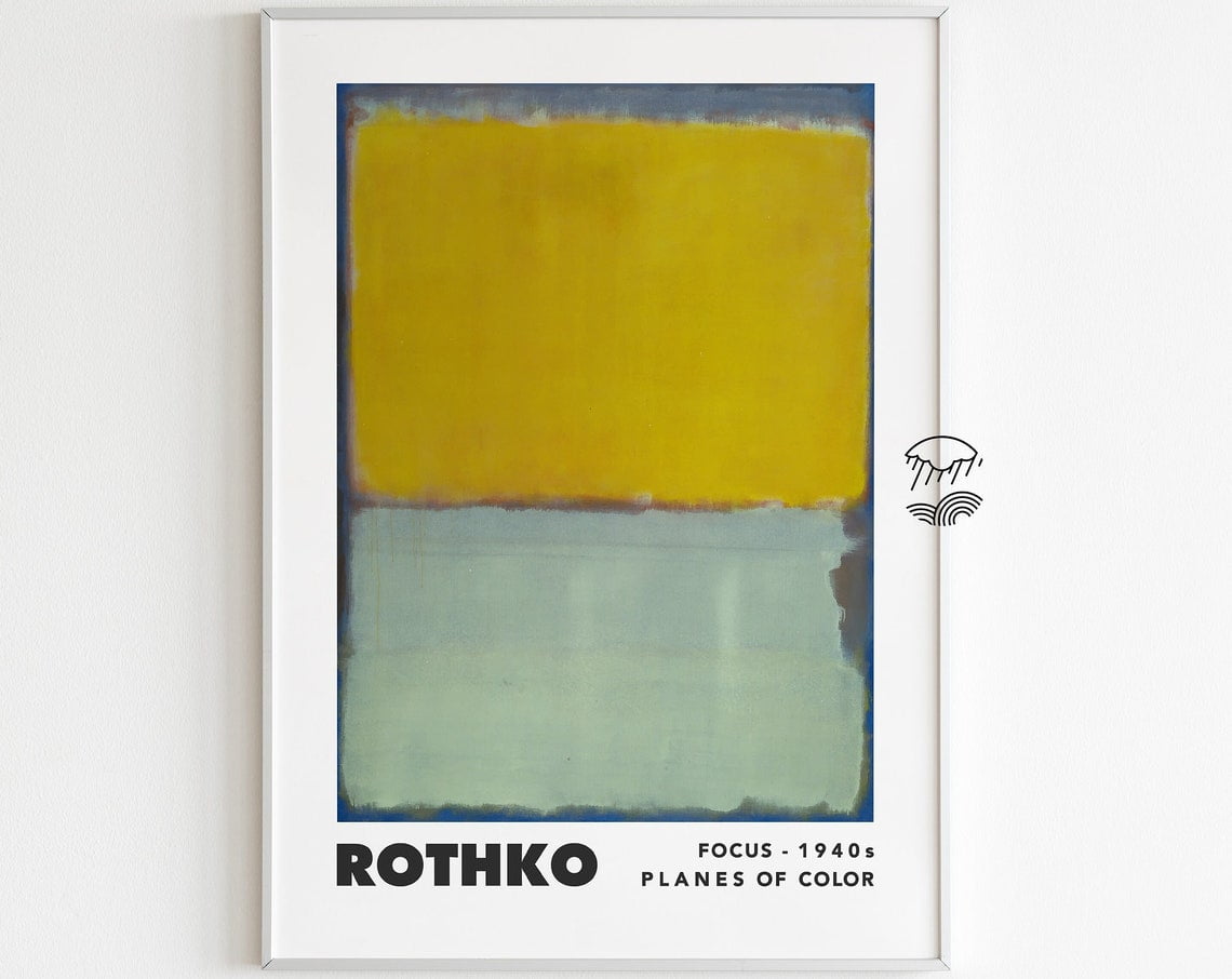 Miluva Mark Rothko Print, Exhibition Printable Art, Colorful, Abstract ...