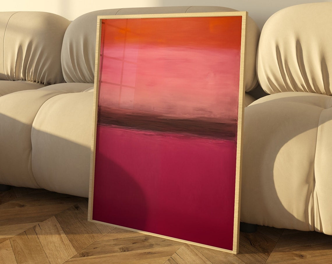Miluva Mark Rothko Print, Rothko Exhibition Poster, Living Room Wall ...