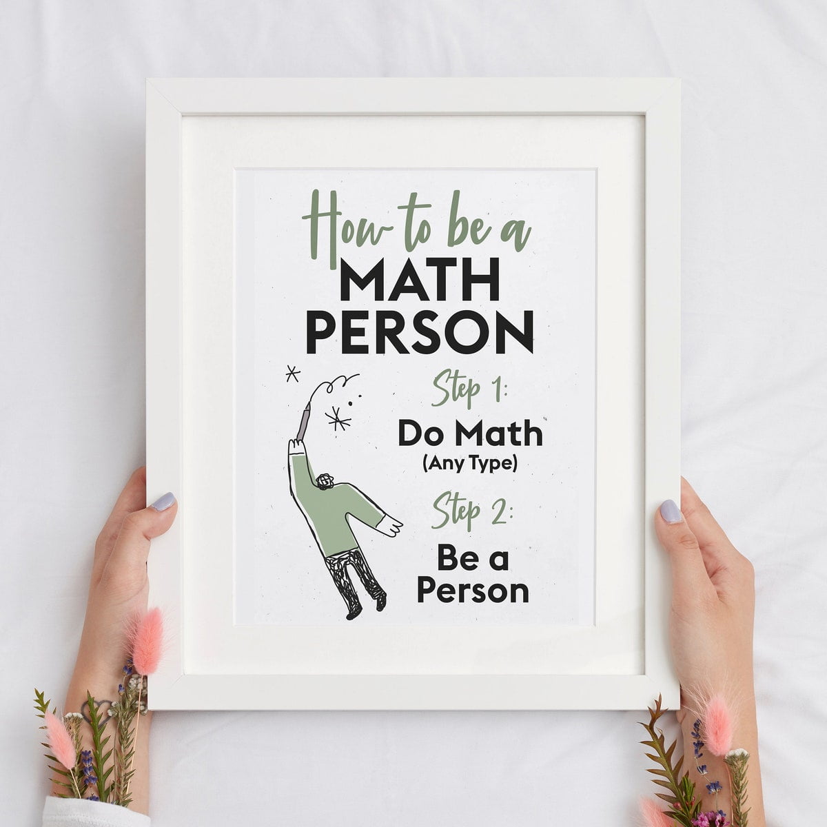 Miluva How To Be A Math Person Printable Fun Math Poster, Fun Math ...