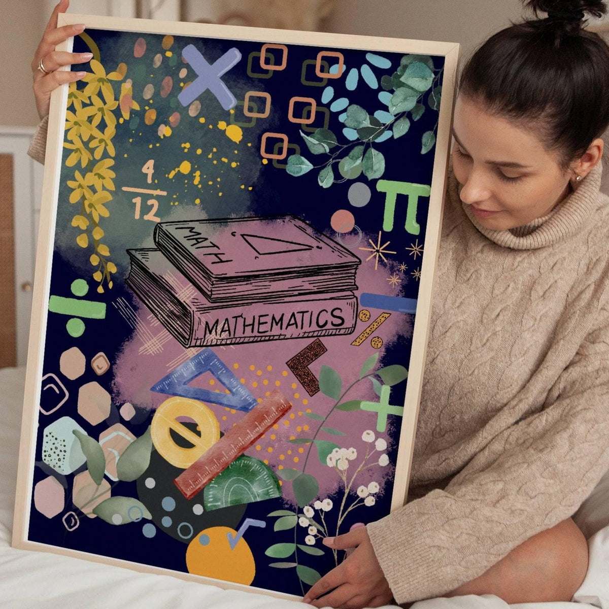 Miluva Math classroom poster mathematics wall art math lover gift ...