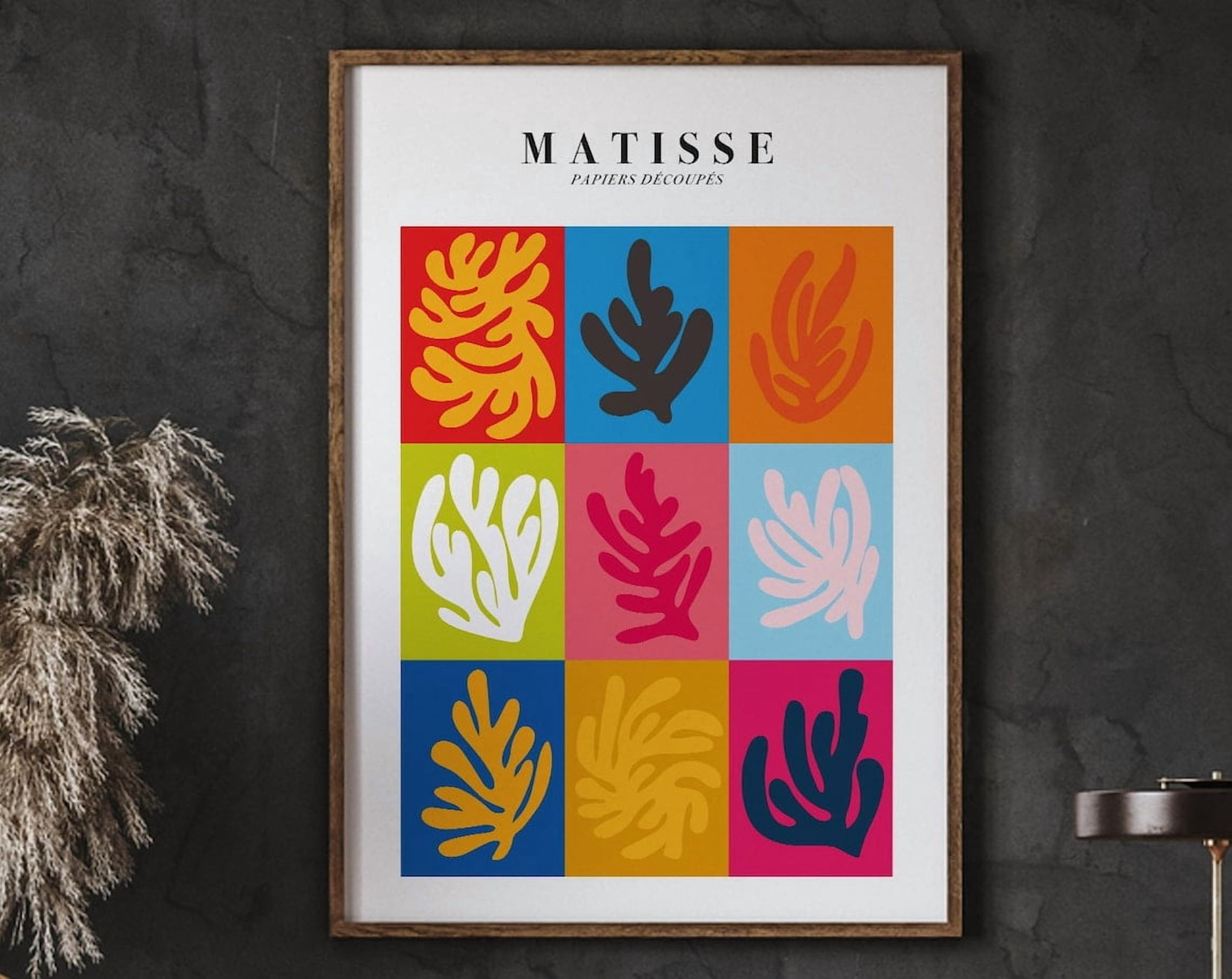 Miluva Matisse Cutout Poster, Matisse Color Leafs, Papiers Decoupes ...