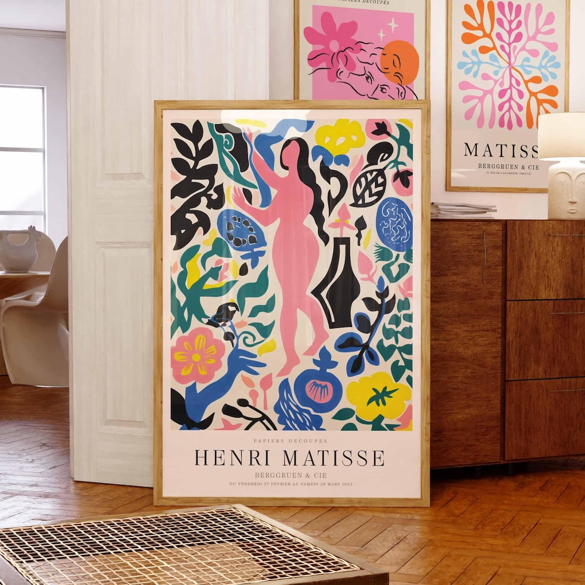 Miluva Matisse Floral Print Matisse Print Berggruen And Cie Blue Navy ...