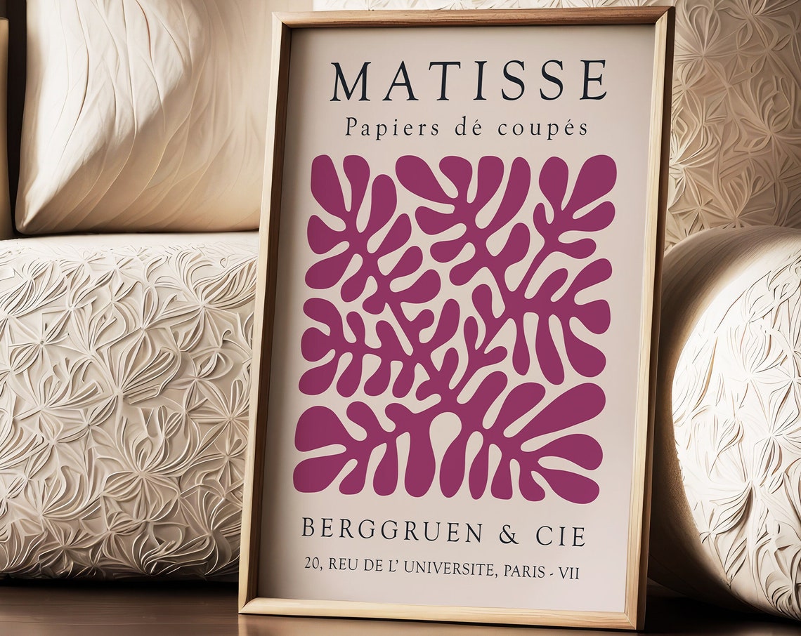 Miluva Matisse Print, Matisse Botanical Poster, Matisse Exhibition ...