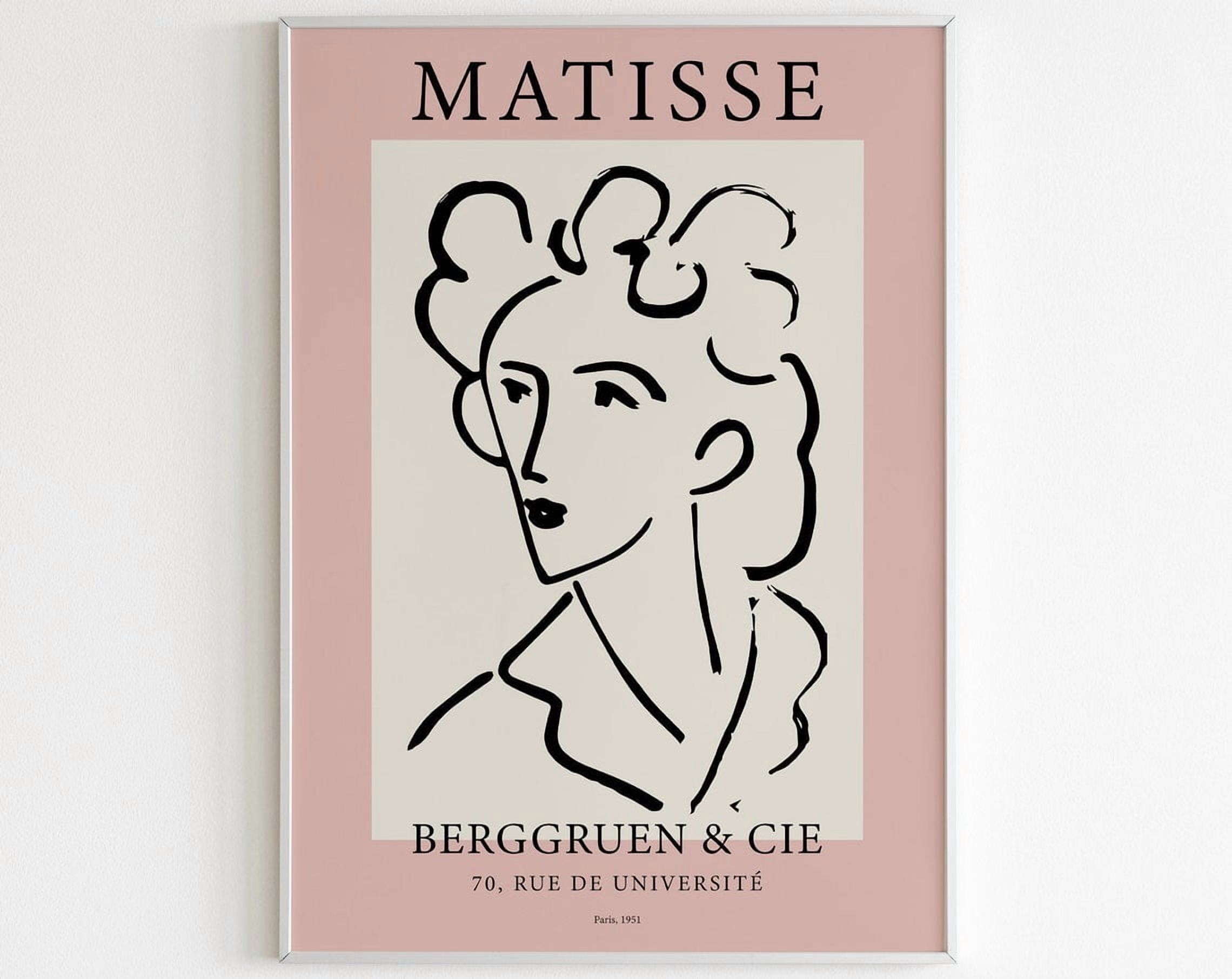 Miluva Matisse Woman Poster, Neutral - Black Printable Wall Art, One ...