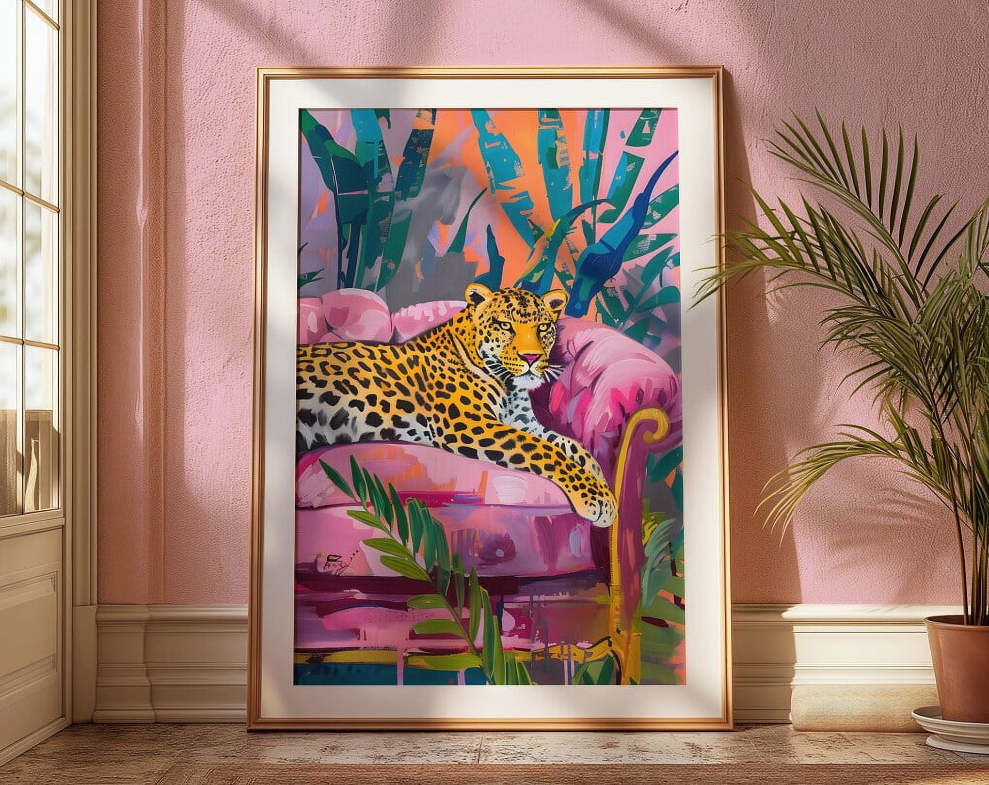 Miluva Maximalist Leopard Wall Art Tiger Art Print Jungle Wall Decor ...