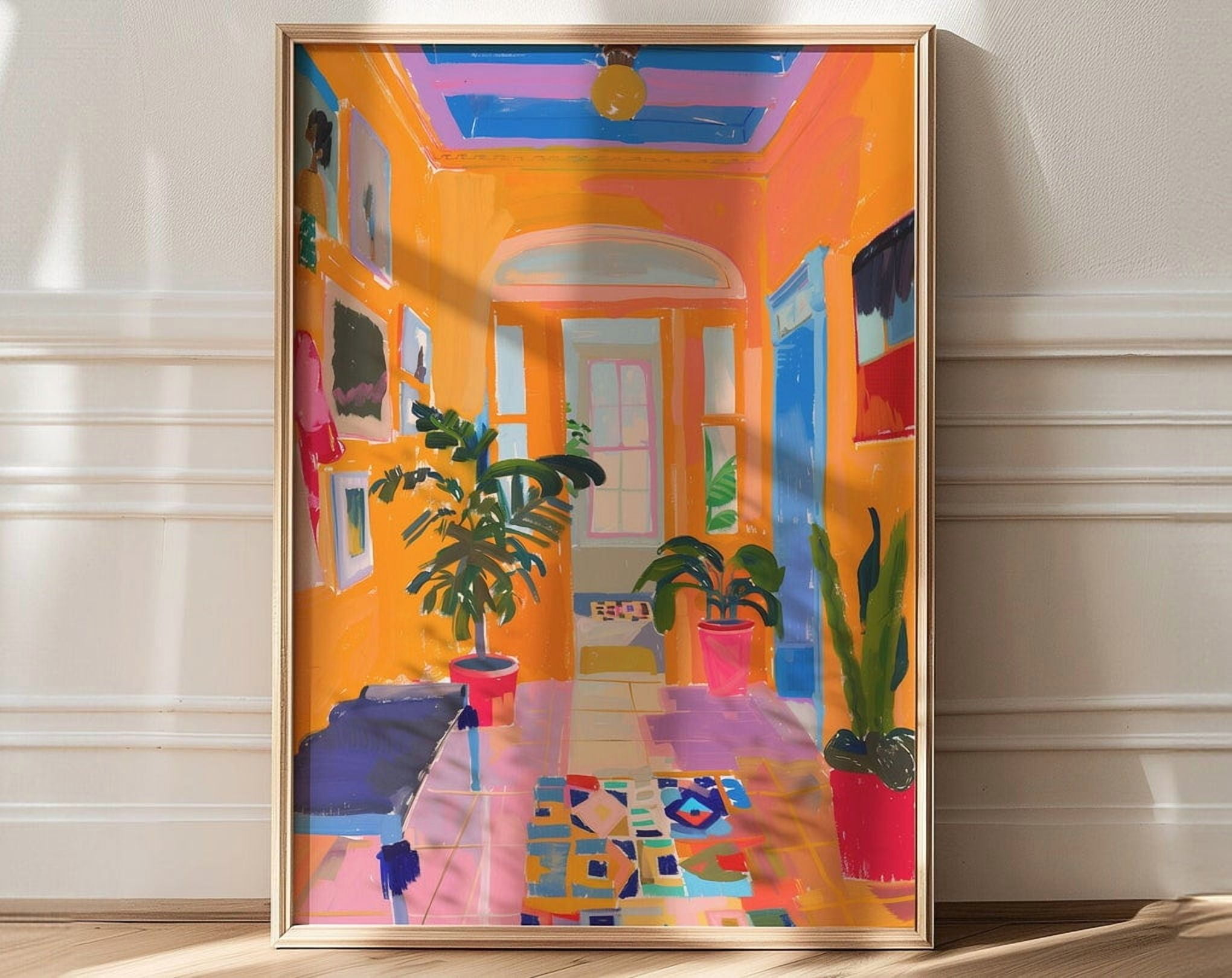 Miluva Maximalist Wall Art, Danish Patel, Dopamine Decor, Trendy ...