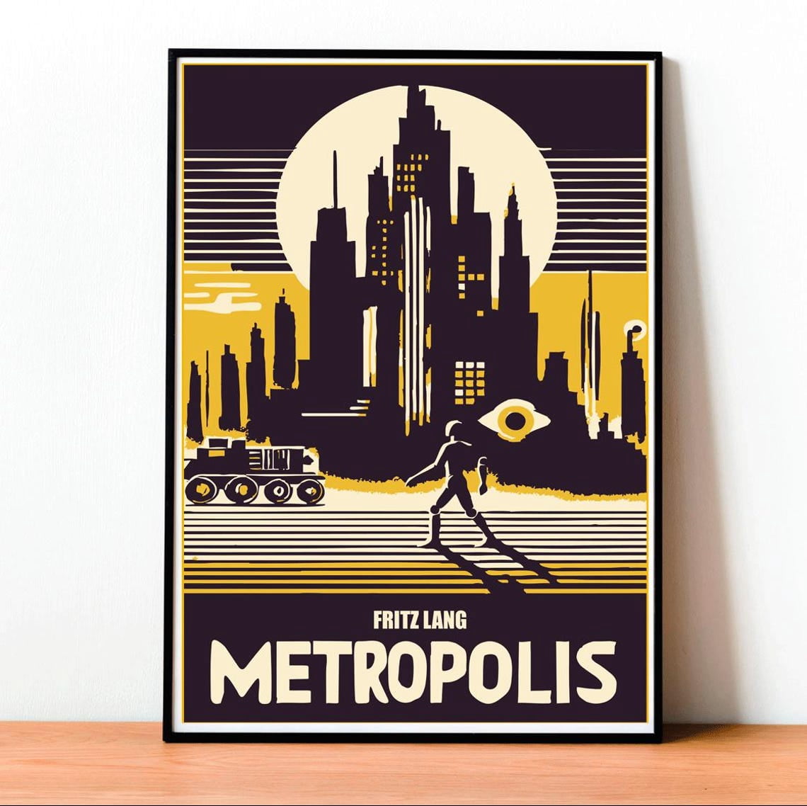 Miluva Metropolis Movie Poster, Fritz Lang Film Art, Vintage Sci-Fi ...