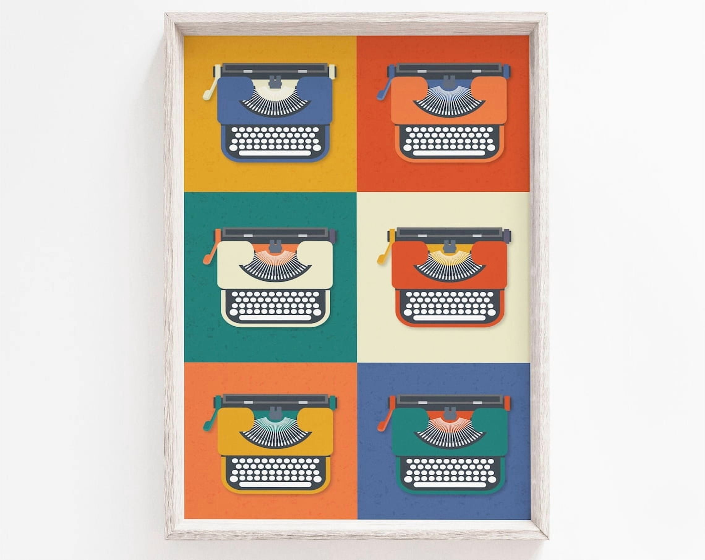 Miluva Mid Century Modern, Typewriter Print, Printable Wall Art ...