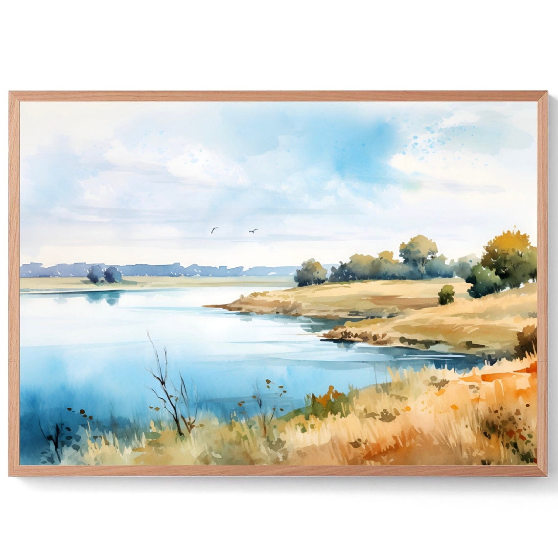 Miluva Missouri River North Dakota Landscape Panorama Trees Wall Art ...